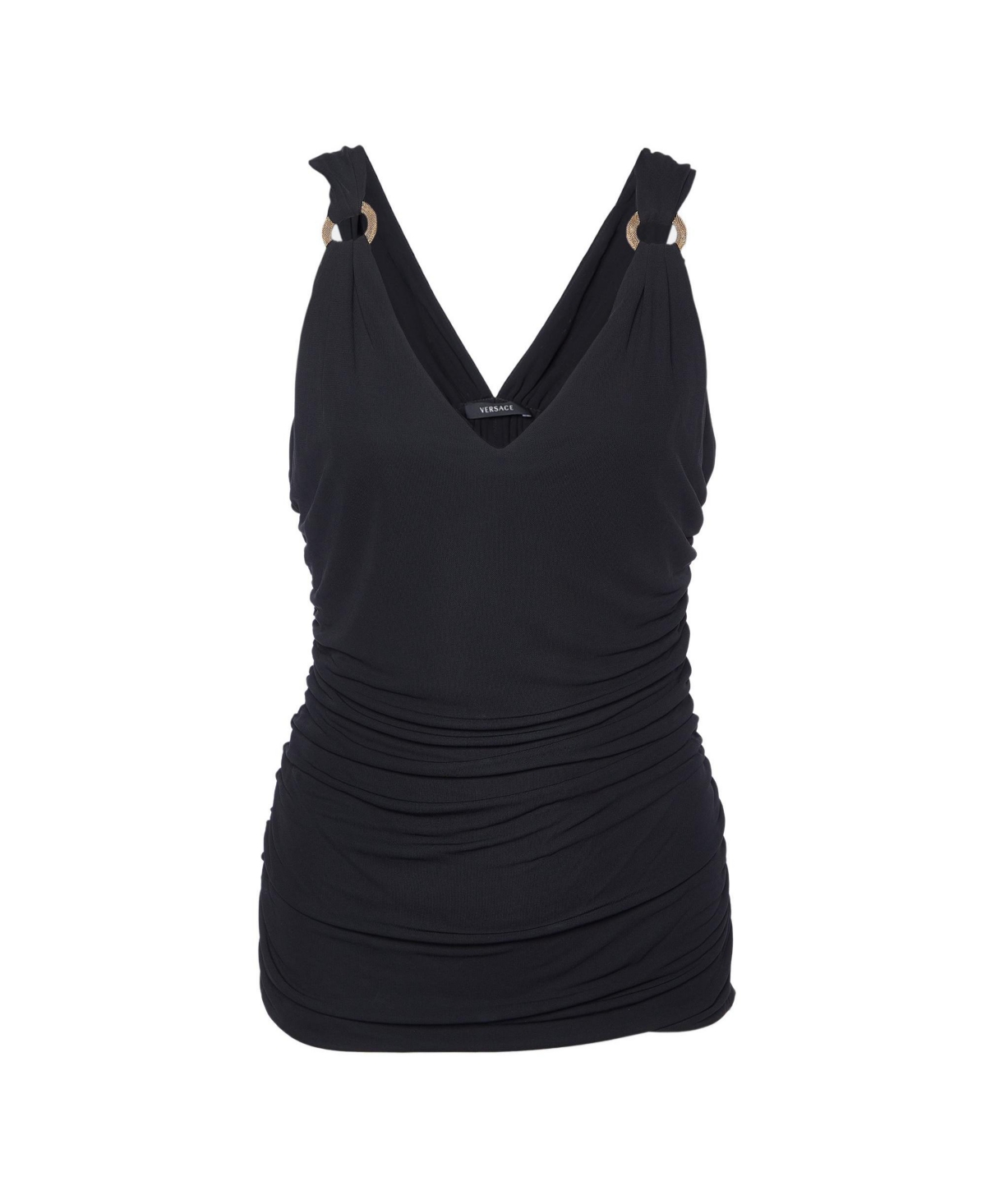 Click here for Pre-Owned Versace Womens Versace Ruched Crepe Slee... prices