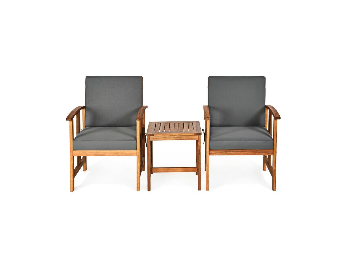 Click here for Mondawe 3 Solid Wood Outdoor Patio Sofa Furniture... prices