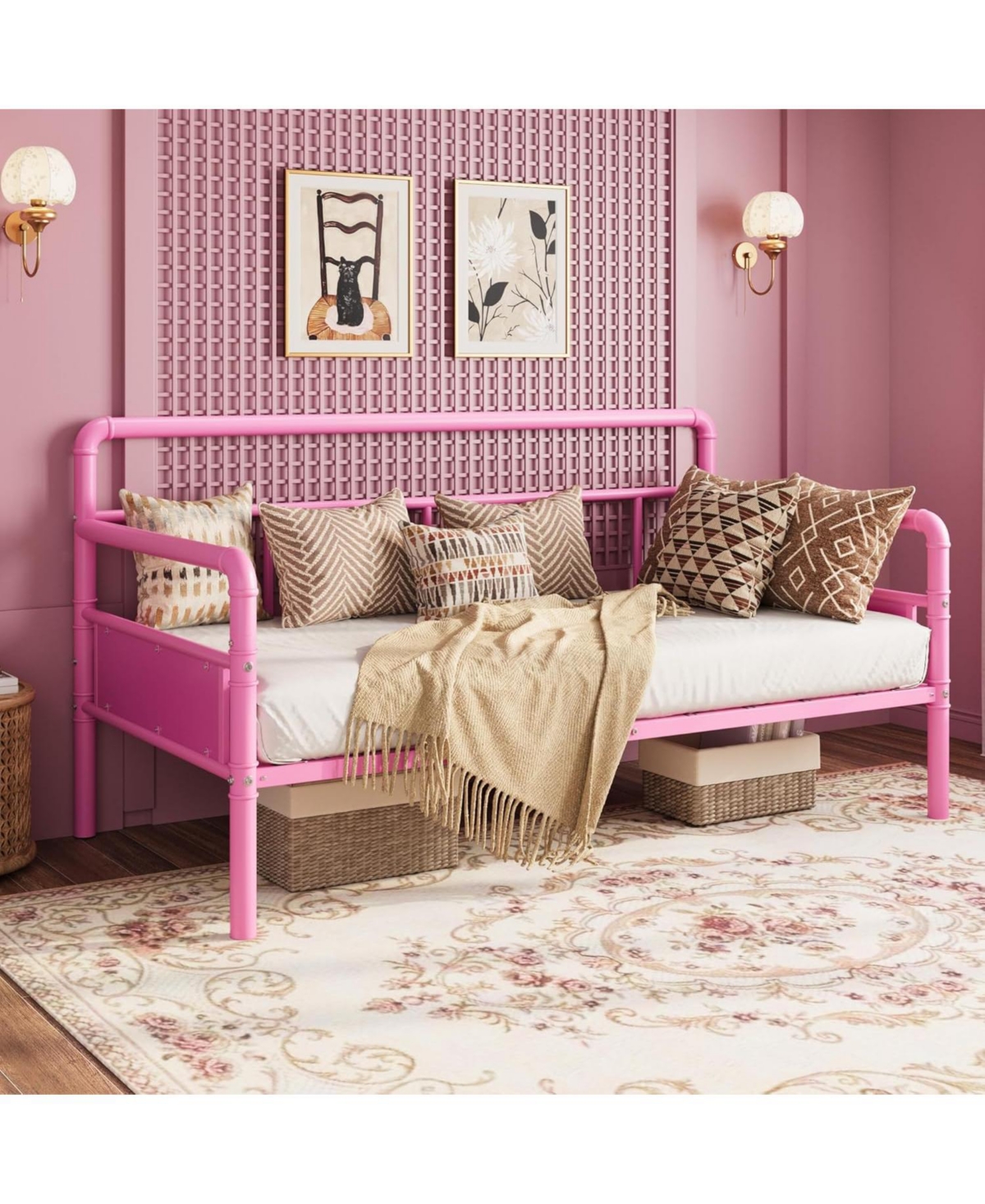 Click here for gaomon Metal Daybed Frame Twin Size  Industrial So... prices
