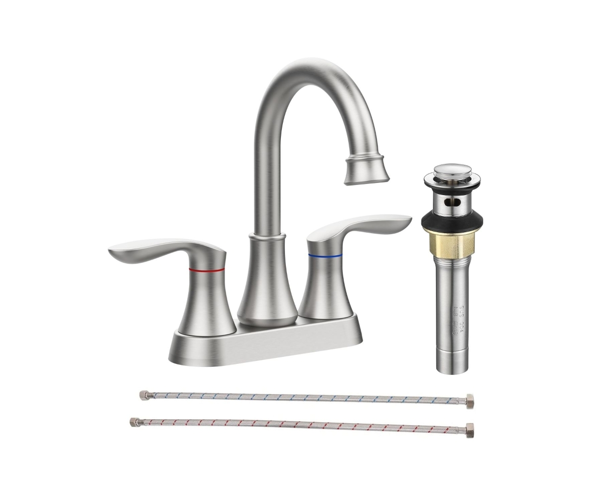 Click here for Busdays 2 Handle 4 Inch Brushed Nickel Bathroom Fa... prices