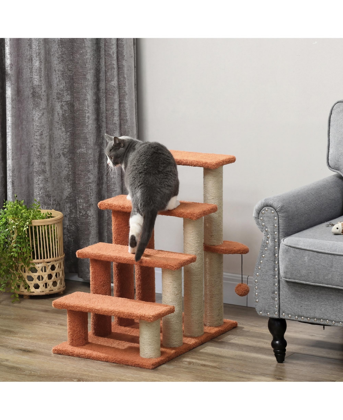 Click here for Ruie 4 Level Cat Steps with Scratching Posts for H... prices