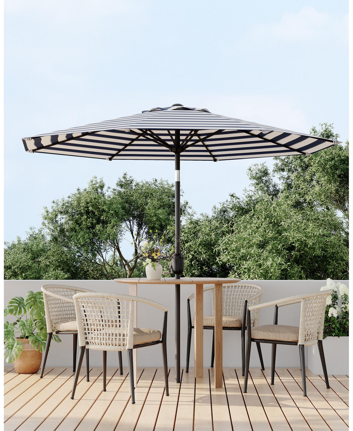 Click here for homfan 9 Feet Patio Umbrella  Outdoor Market Umbre... prices