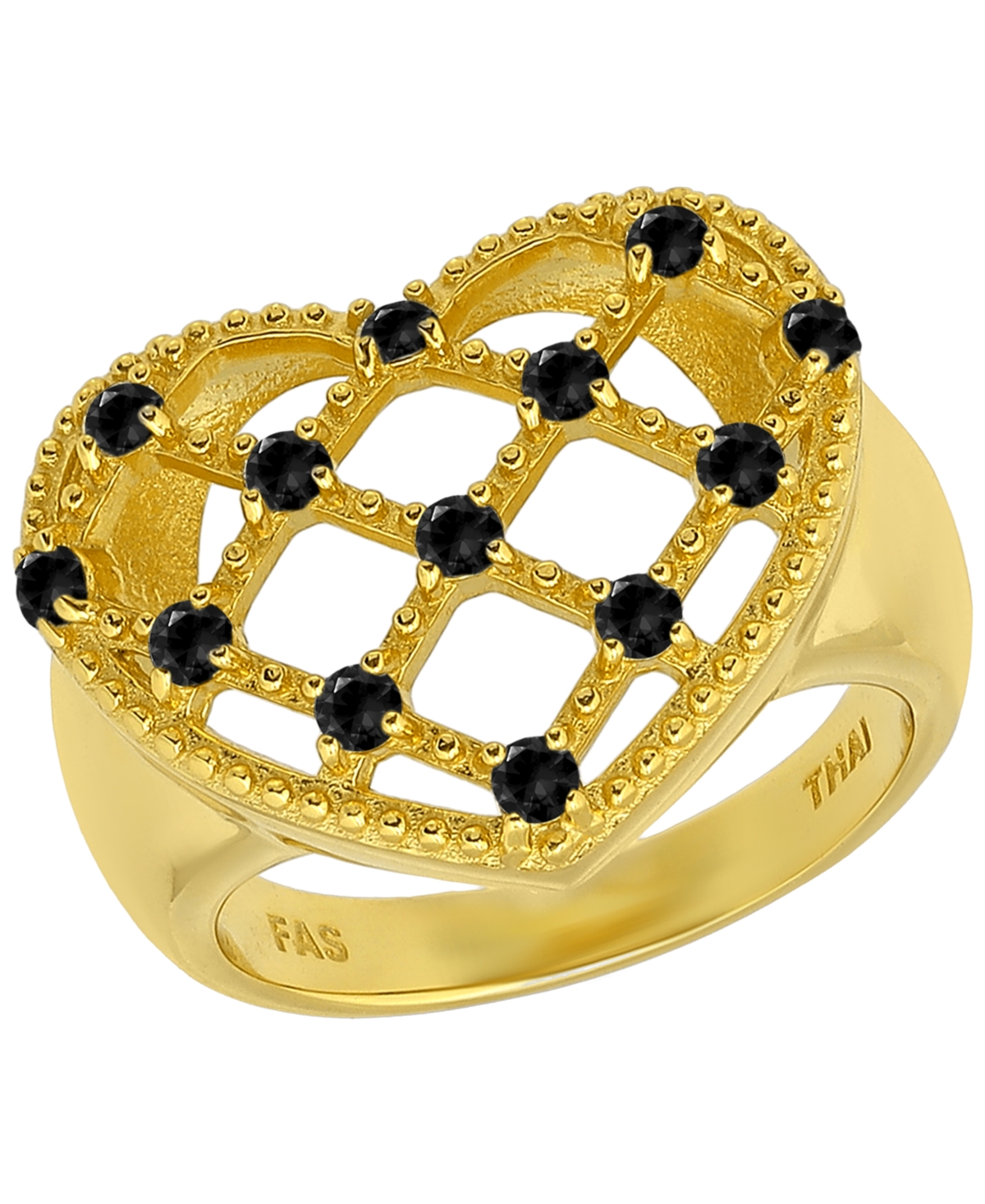 Click here for Macys 14k Gold-Plated Over Brass Round Clear Cubic... prices