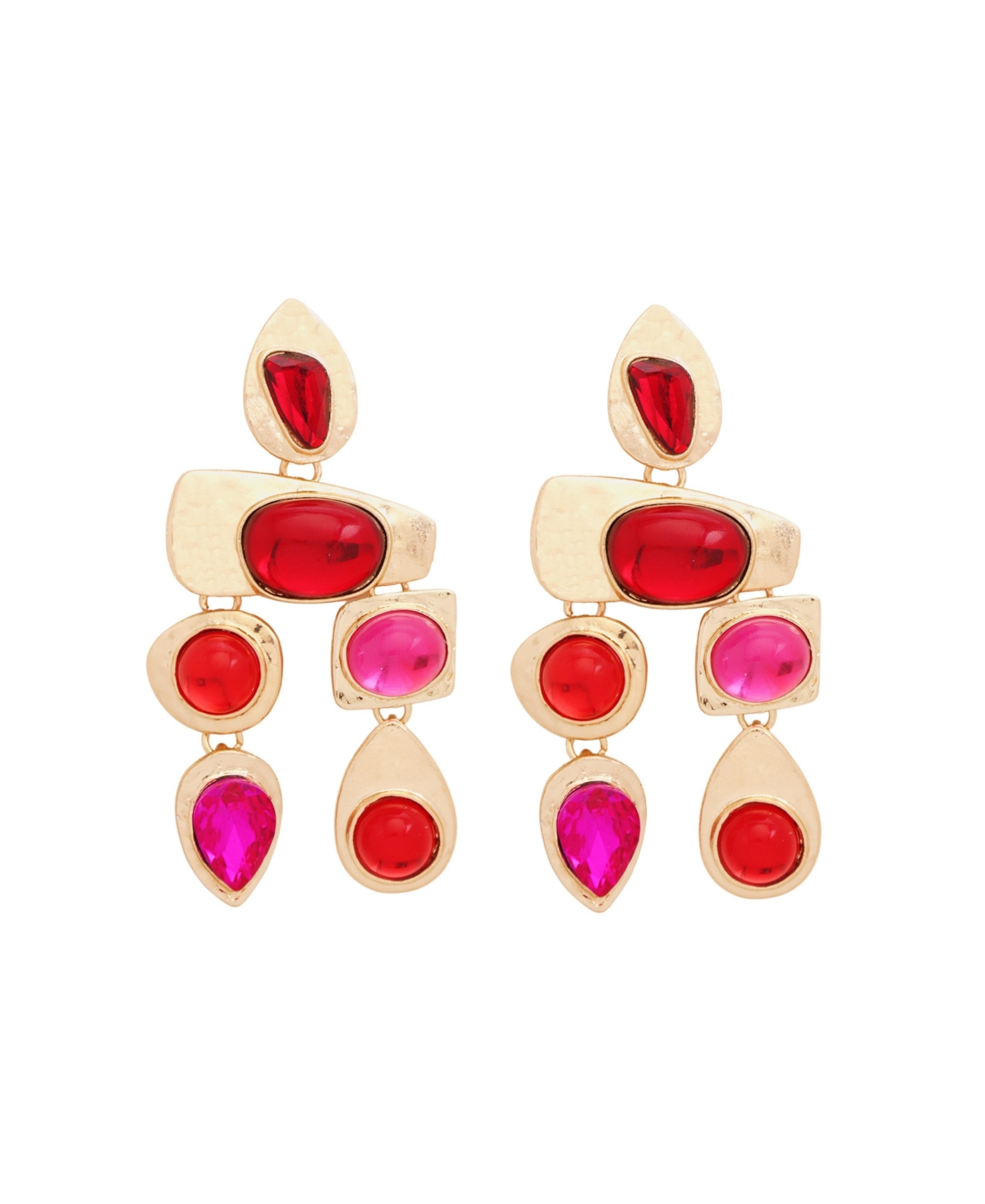 Click here for Petit Moments Multi Stone Earrings - Red prices