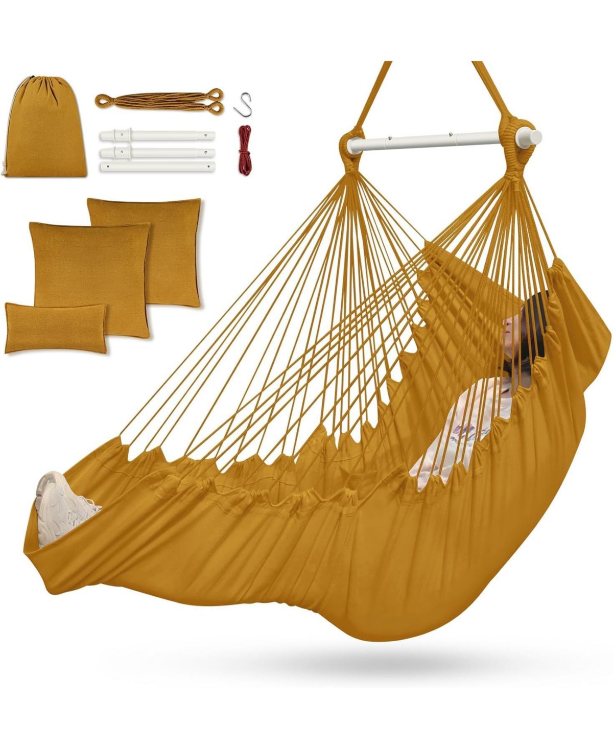 Click here for Piscifun Hammock Chair Hanging Swing With 3 Cushio... prices