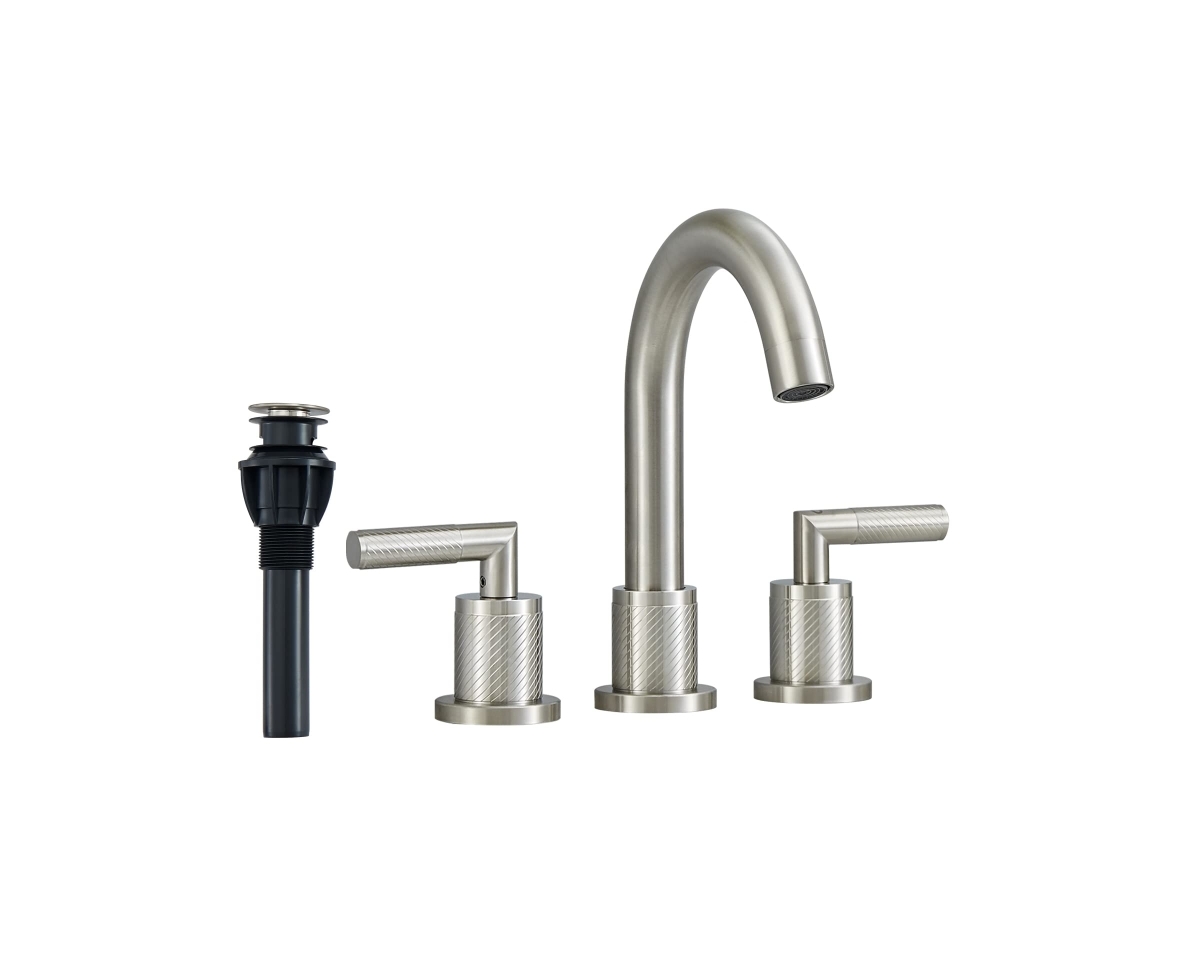 Click here for Busdays 2 Handle Brushed Nickel Bathroom Faucet Wi... prices