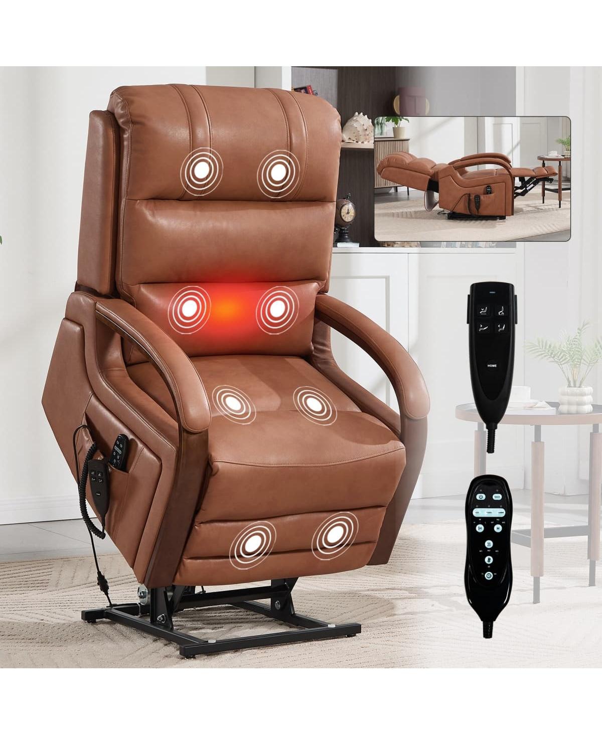 Click here for Maison Boucle Faux Leather Power Lift Chair for El... prices