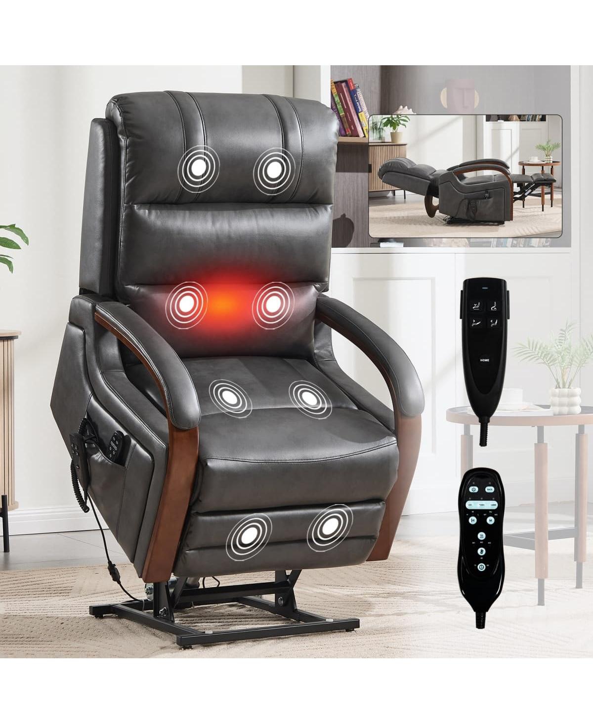 Click here for Maison Boucle Faux Leather Power Lift Chair for El... prices