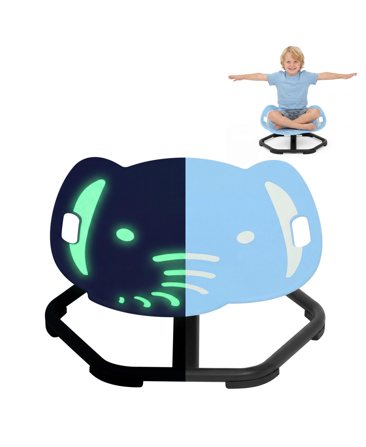 Click here for homfan Fluorescent Elephant Sensory Spinning Chair... prices