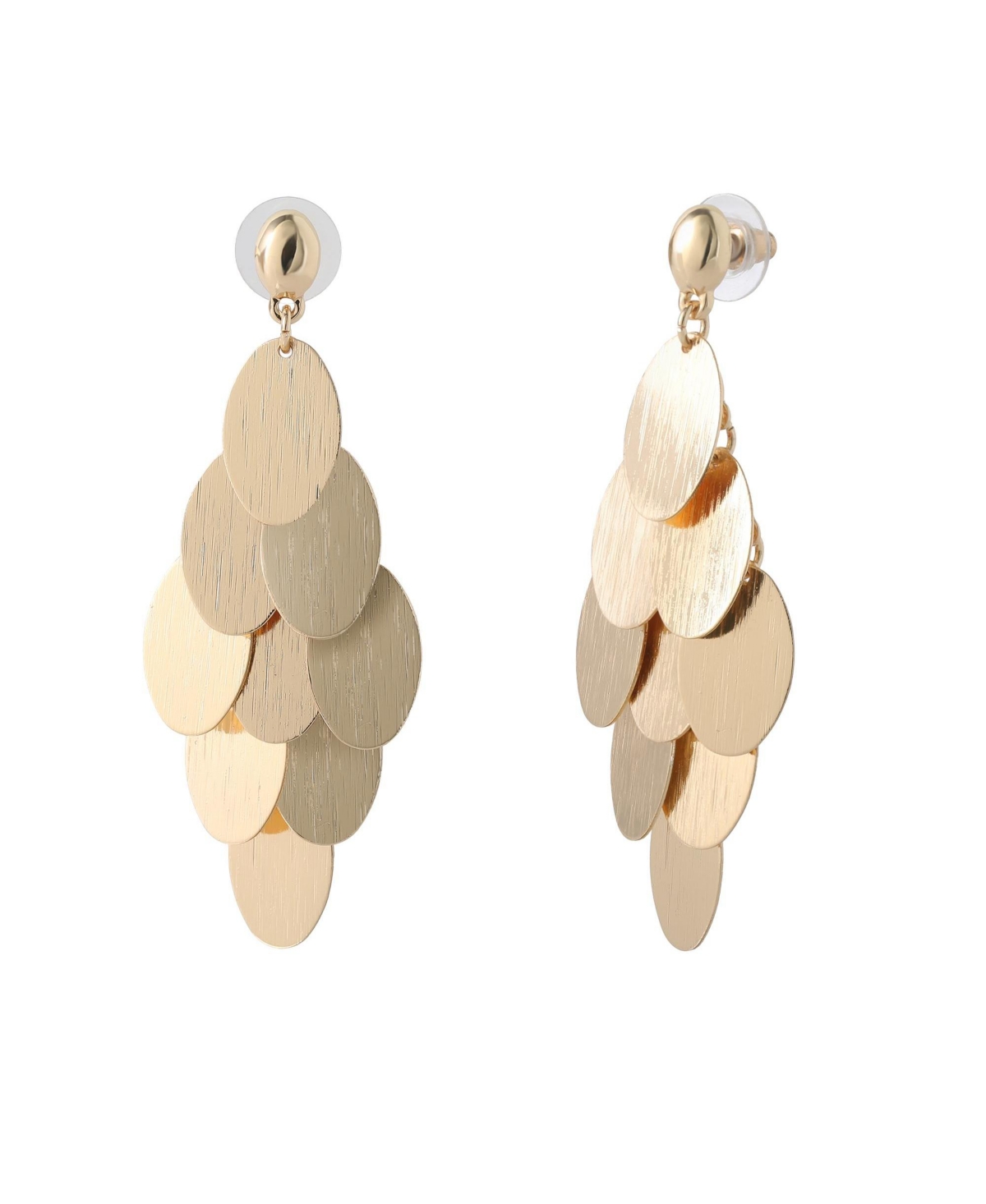 Click here for Jessica Simpson Dangling Petal Earrings Gold-Tone... prices