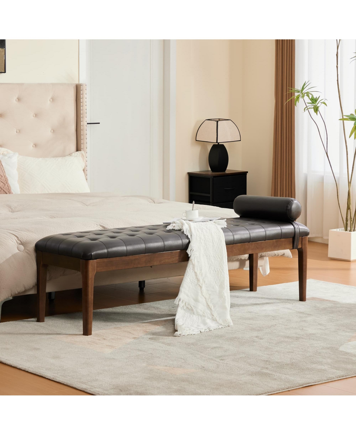 Click here for Maison Boucle 66 Upholstered End of Bed Bench with... prices