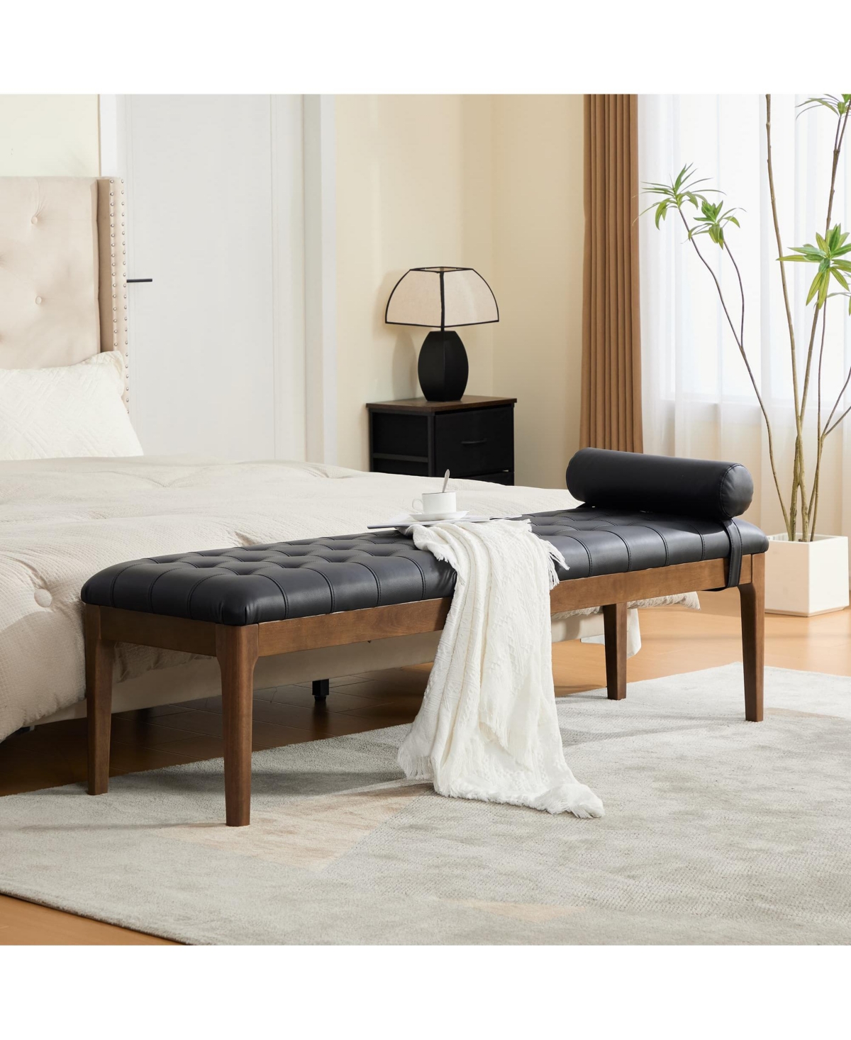 Click here for Maison Boucle 66 Upholstered End of Bed Bench with... prices