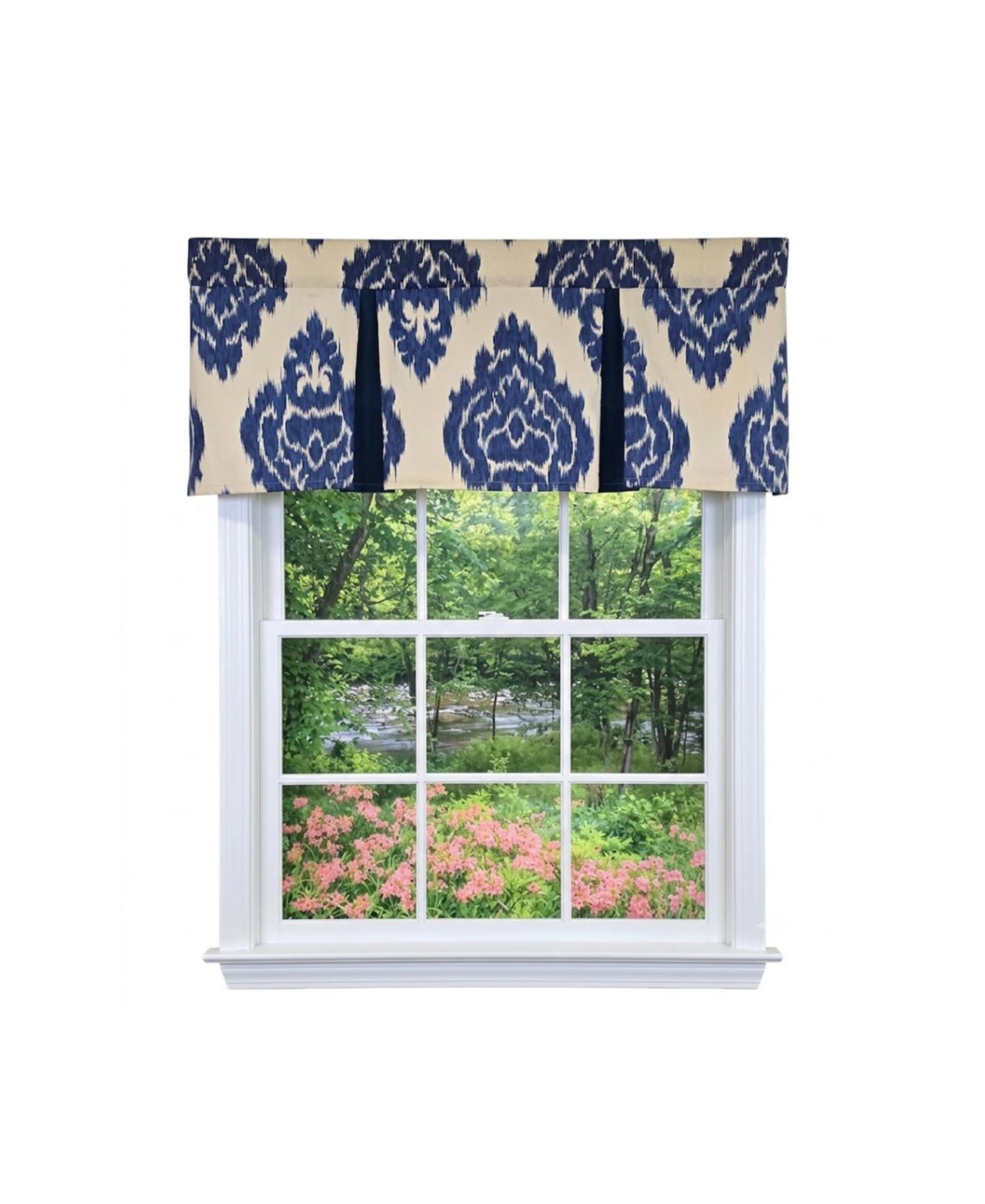 Click here for Rlf Home Flame Pleated Window Valance 100 Cotton R... prices
