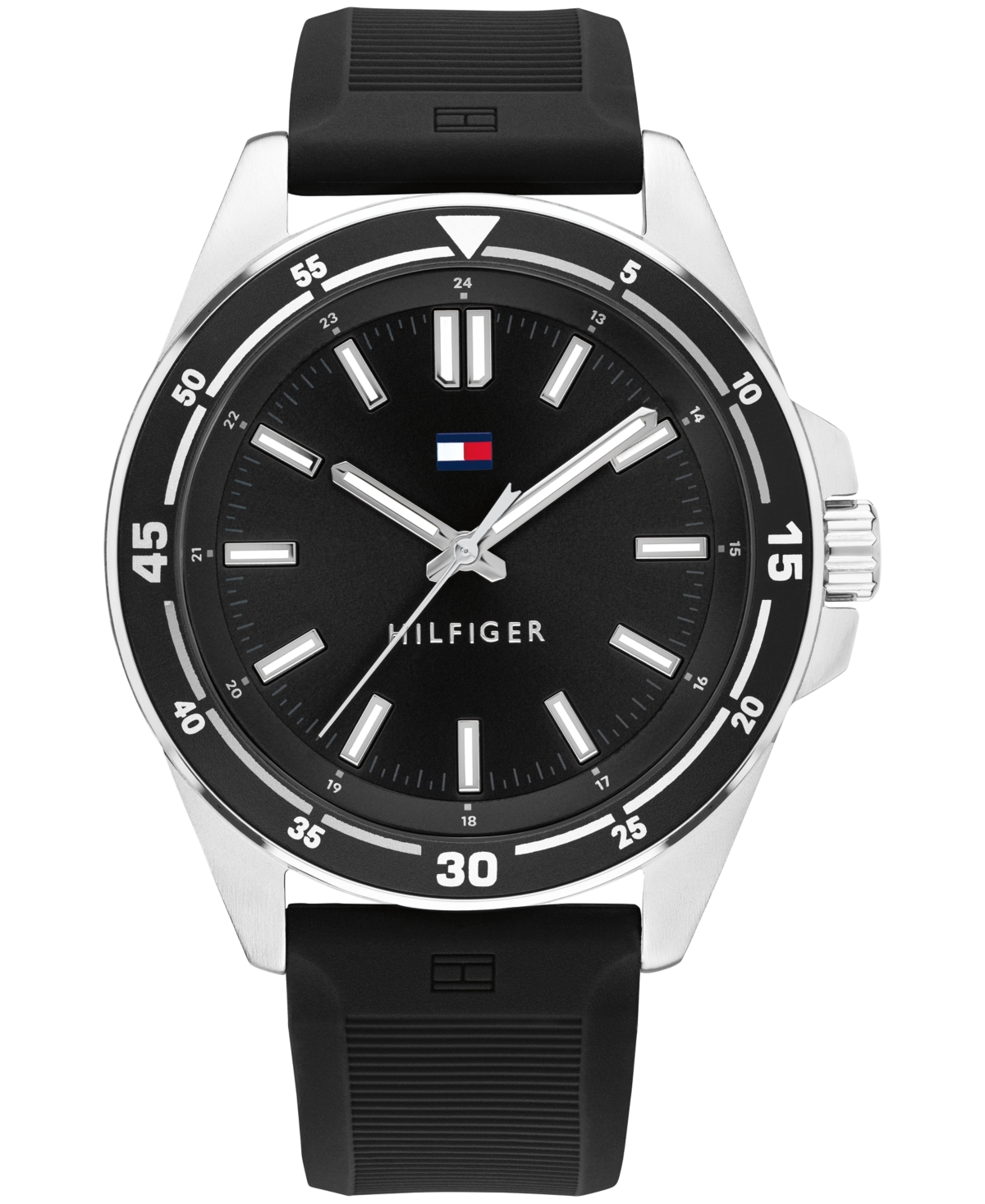 Click here for Tommy Hilfiger Mens Quartz Black Silicone Strap Wa... prices