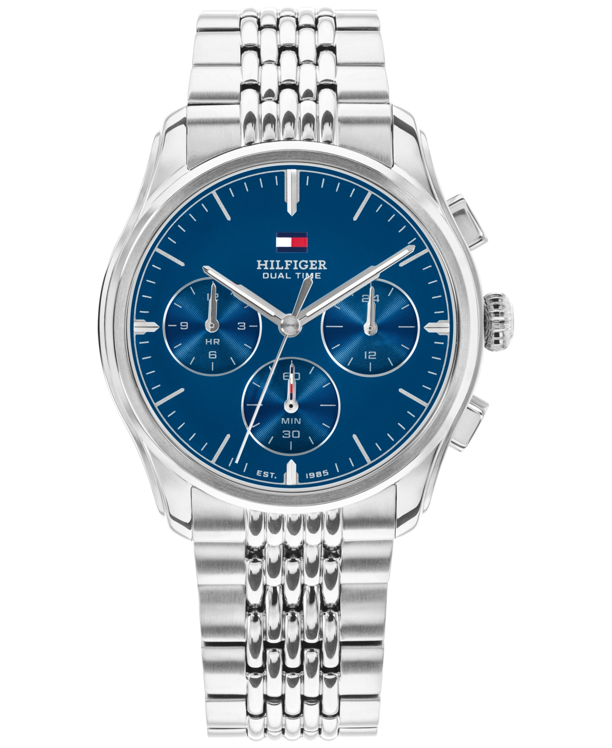 Click here for Tommy Hilfiger Mens Multi-Function Silver-Tone Sta... prices