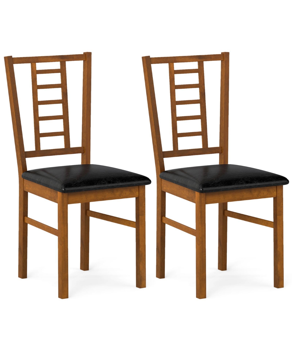 Click here for Gymax Wood Dining Chairs Set of 2 With Rubber Wood... prices