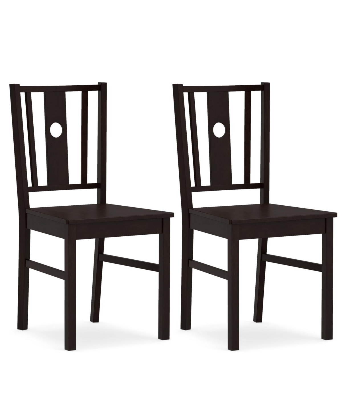 Click here for Gymax Dining Chairs Set of 2 Solid Rubber Wood Kit... prices