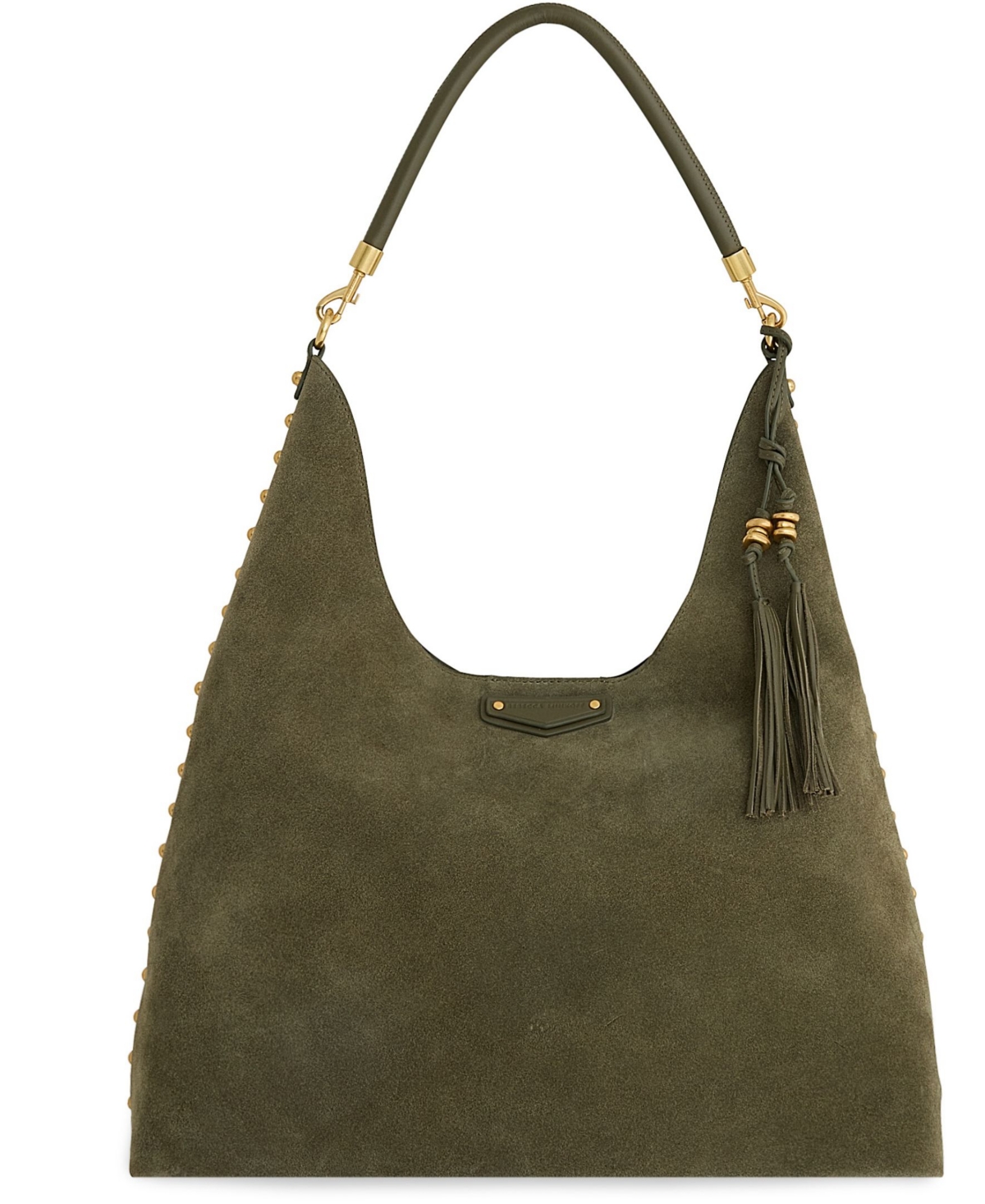 Click here for Rebecca Minkoff Nolita Leather Large Studded Hobo... prices