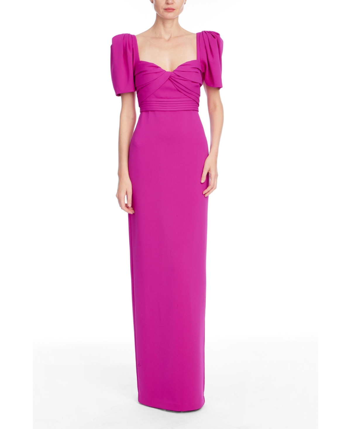 Click here for Badgley Mischka Womens The Puff Sleeve Gown prices