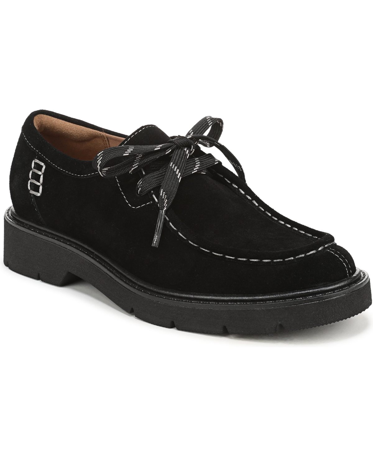 Click here for Naturalizer Womens Tisha Lace-Up Oxford Flats - Bl... prices