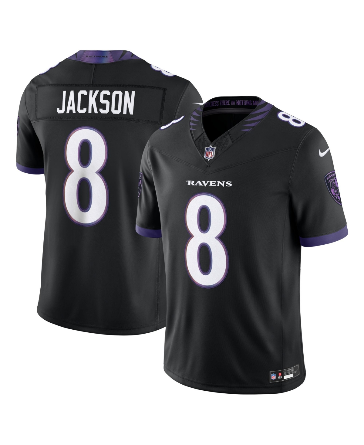 Click here for Nike Mens Lamar Jackson Black Baltimore Ravens Alt... prices