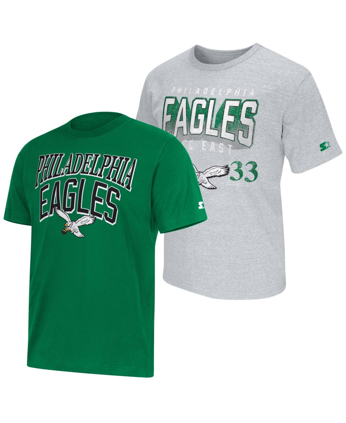 Click here for Starter Mens 2-Pack Kelly Green/Gray Philadelphia... prices