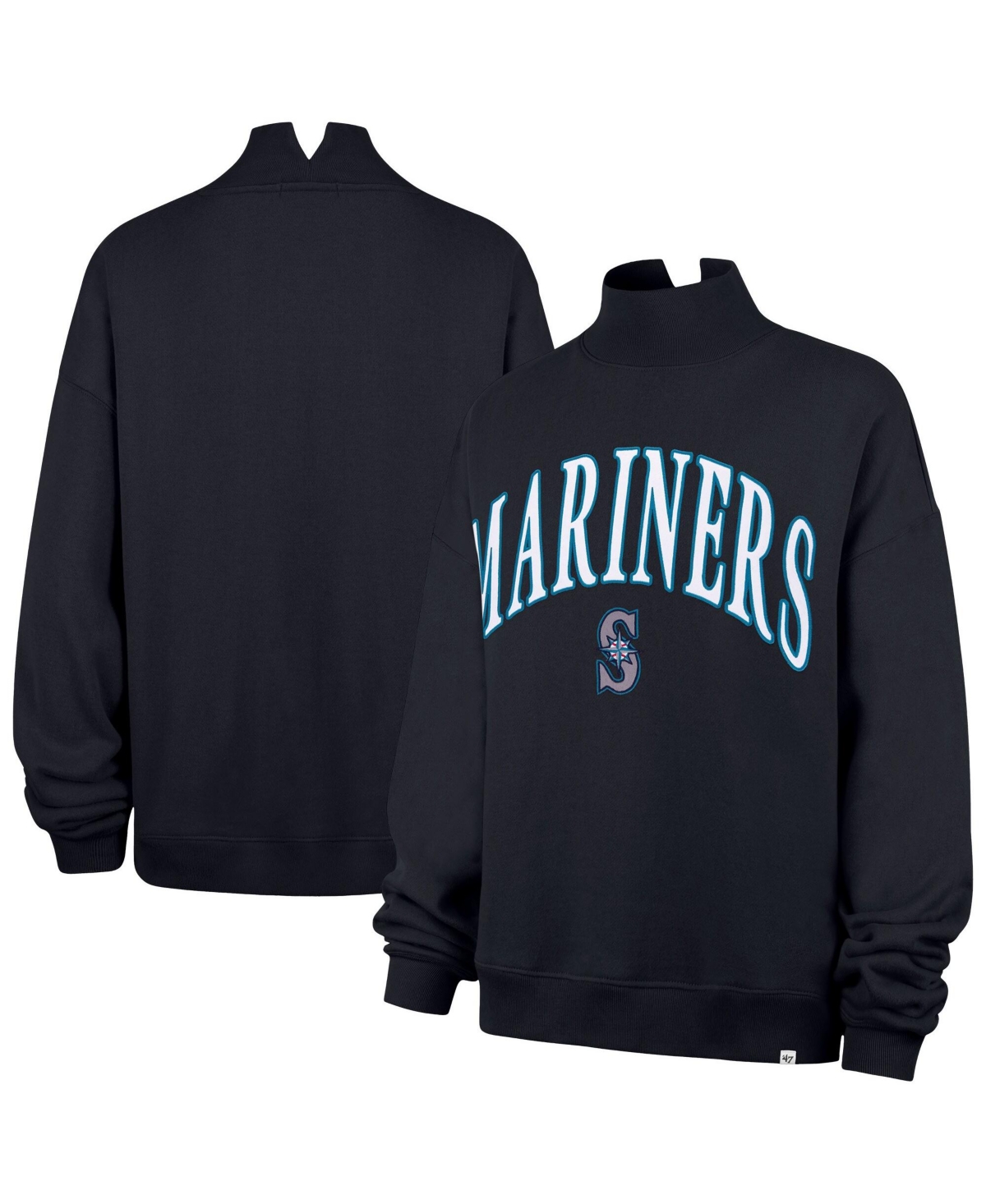 Click here for 47 Brand Womens Navy Seattle Mariners Oversized Va... prices