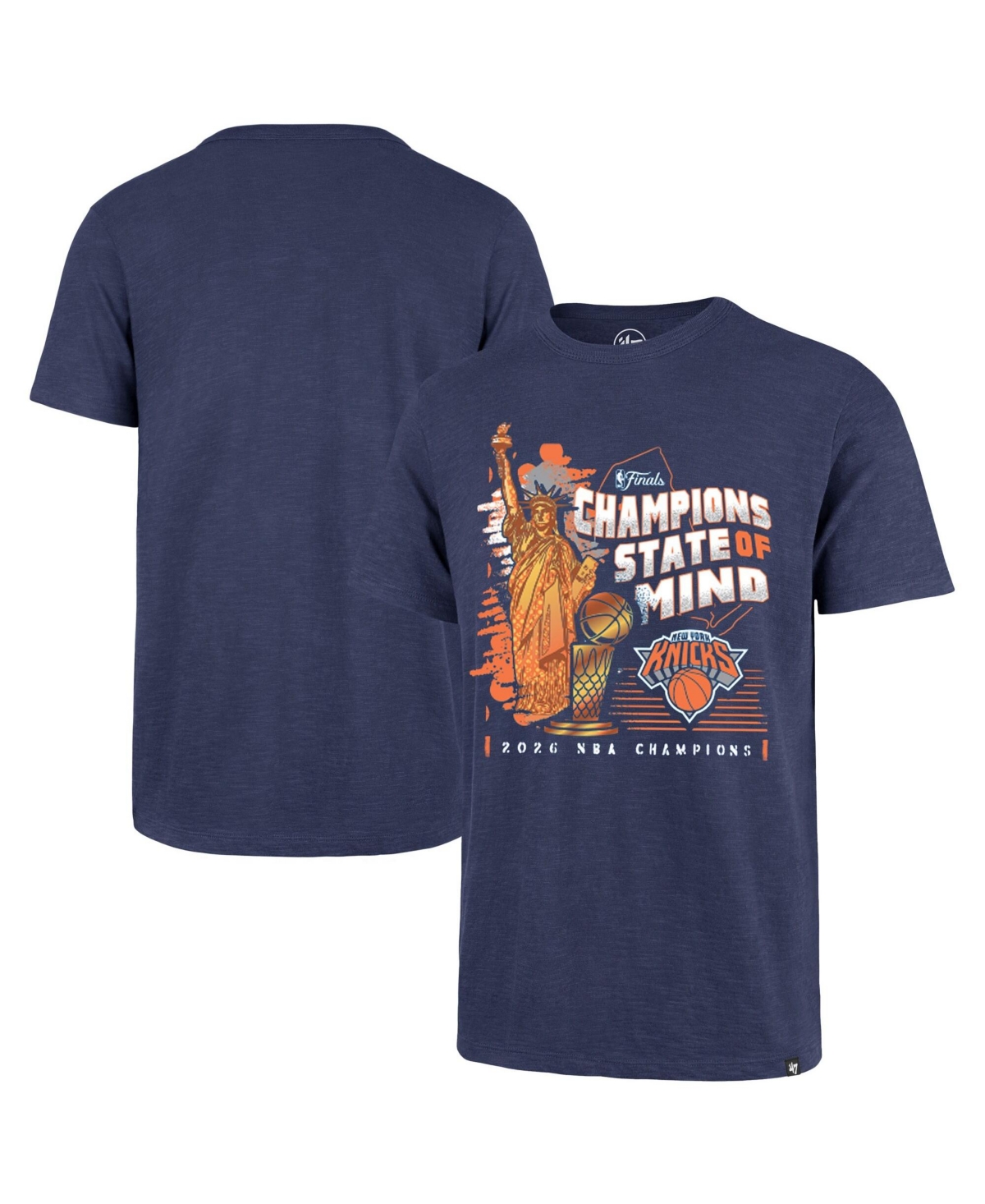 Click here for 47 Brand Mens Blue New York Knicks 2026 Nba Finals... prices