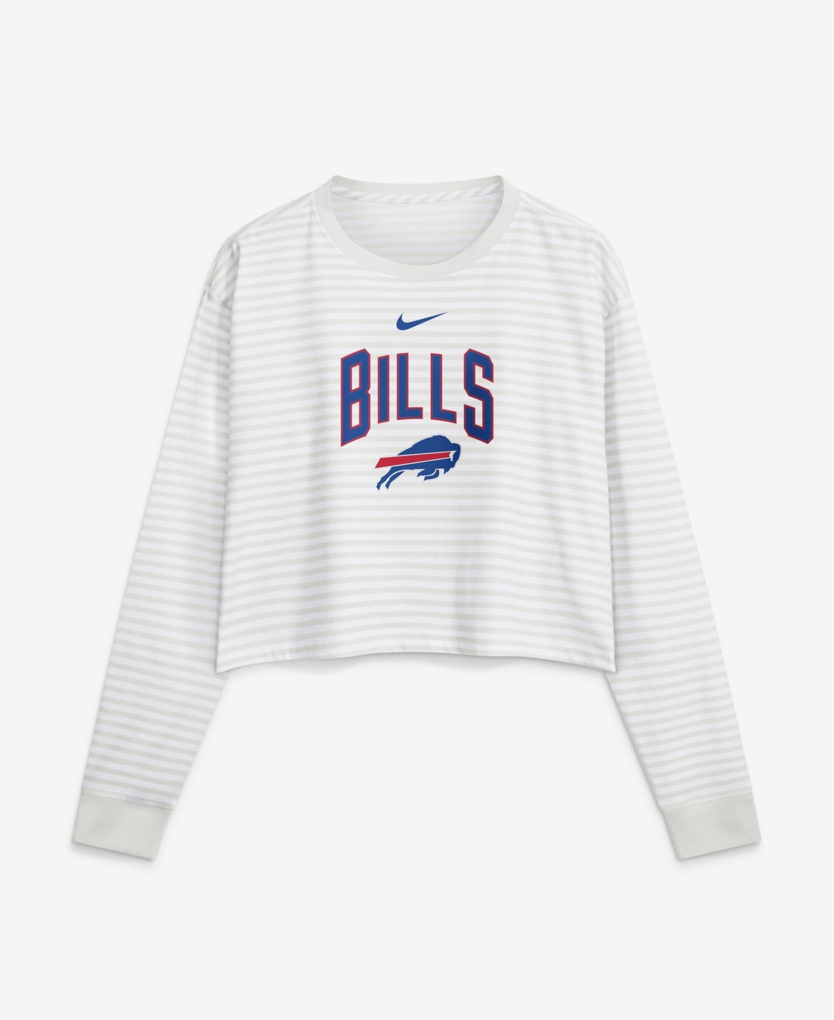 Click here for Nike Womens White Buffalo Bills Loose Fit Crop Top... prices