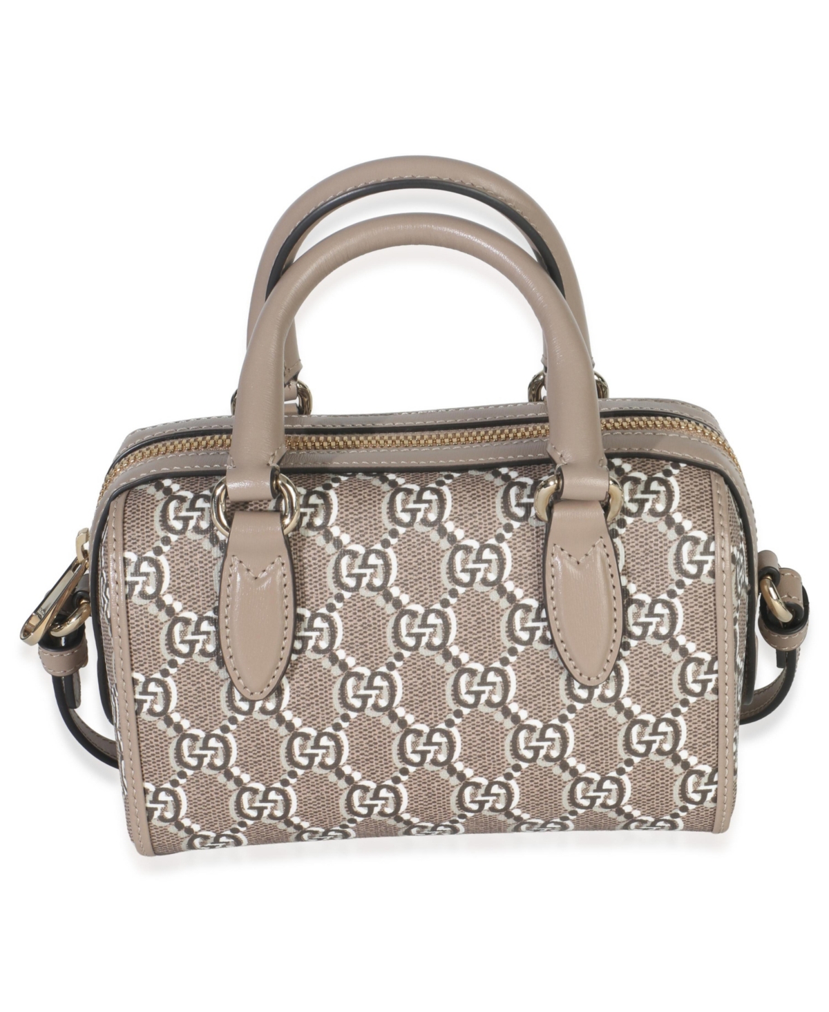 Click here for Pre-Owned Gucci Taupe Gg Shadow Monogram Super Min... prices