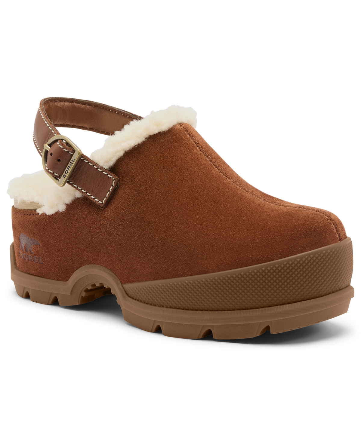 Click here for Sorel Womens Roamin Cozy Slingback Clogs - Dark Au... prices
