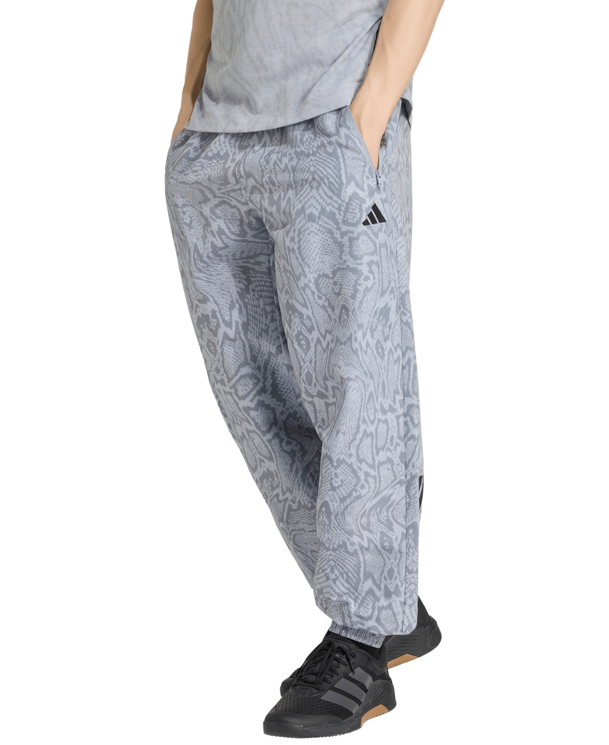 Click here for adidas Mens Power Allover Print Pants - Halo Silve... prices