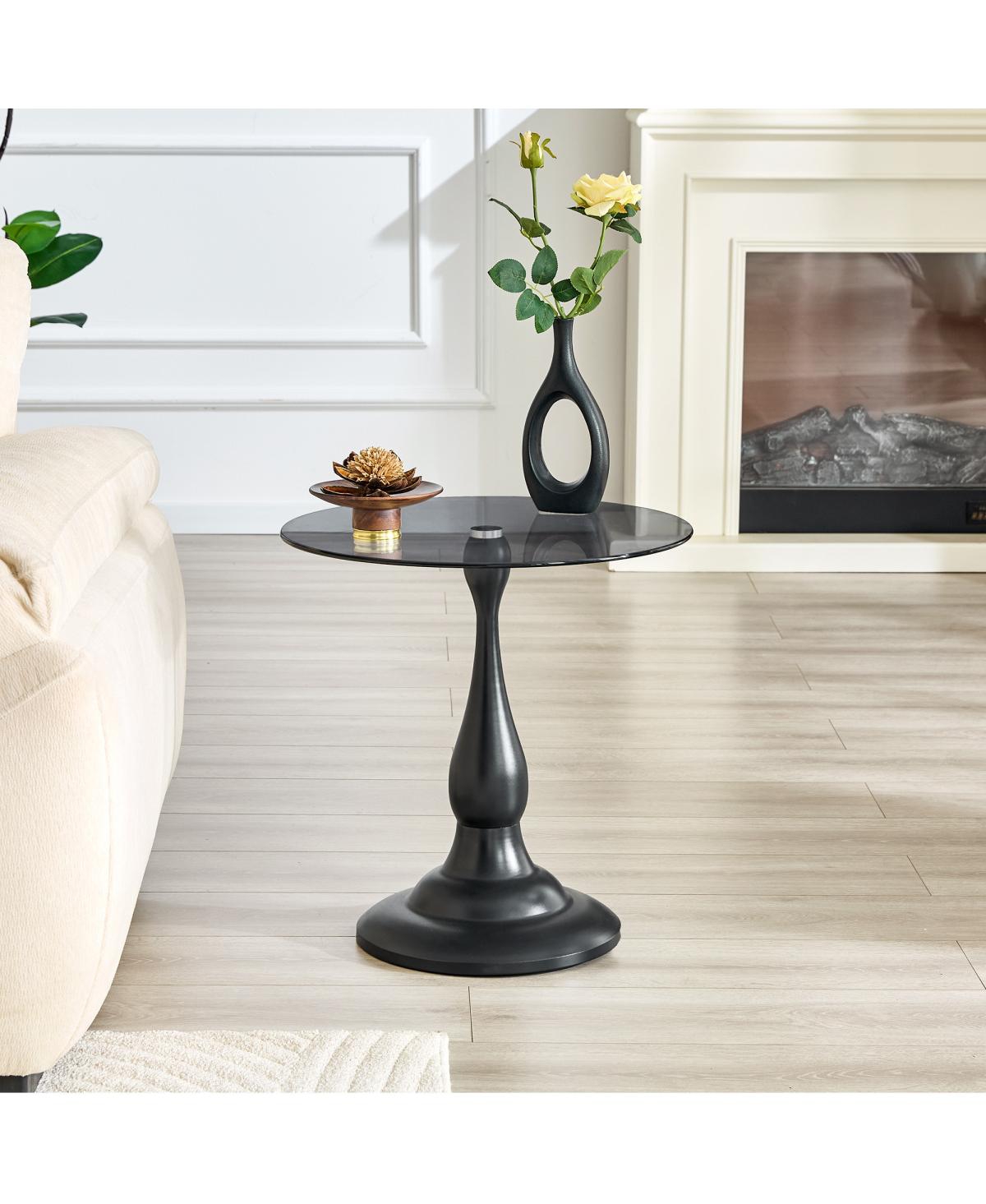 Click here for Streamdale Furniture Vintage Matte Round Metal Sid... prices
