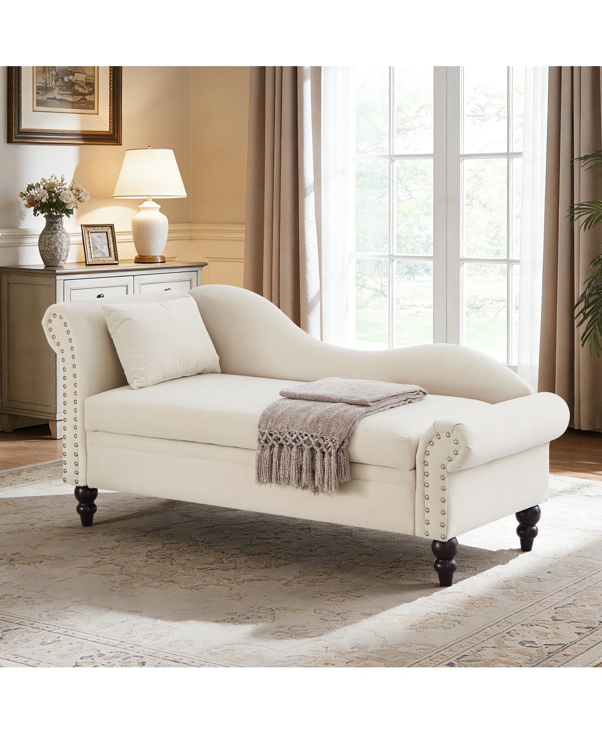 Click here for Streamdale Furniture 64.5 Modern Velvet Storage Ch... prices