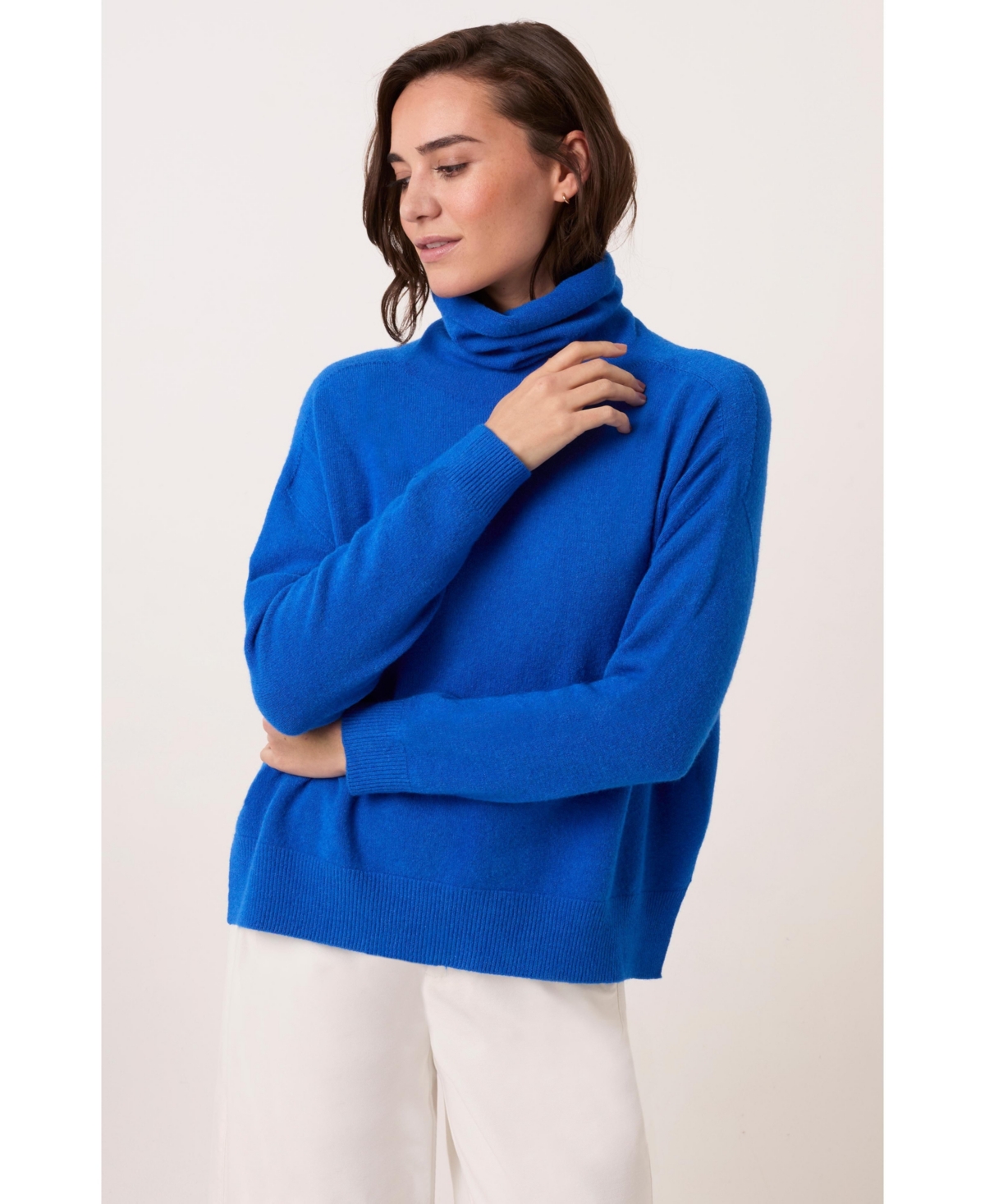 Click here for Celtic & Co. Womens Slouchy Roll Neck Jumper - Cob... prices