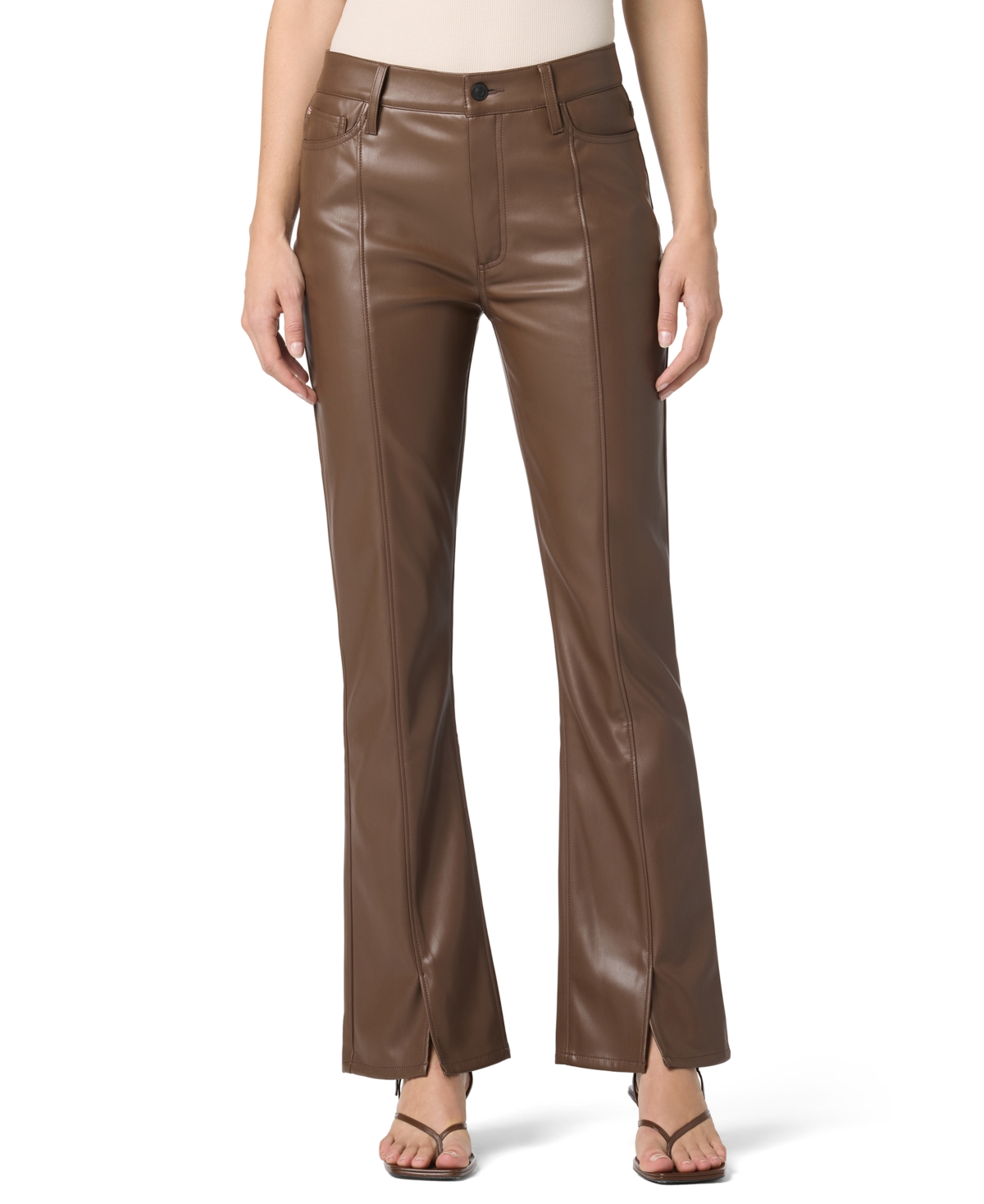Click here for Hudson Jeans Womens Blair High-Rise Faux-Leather B... prices