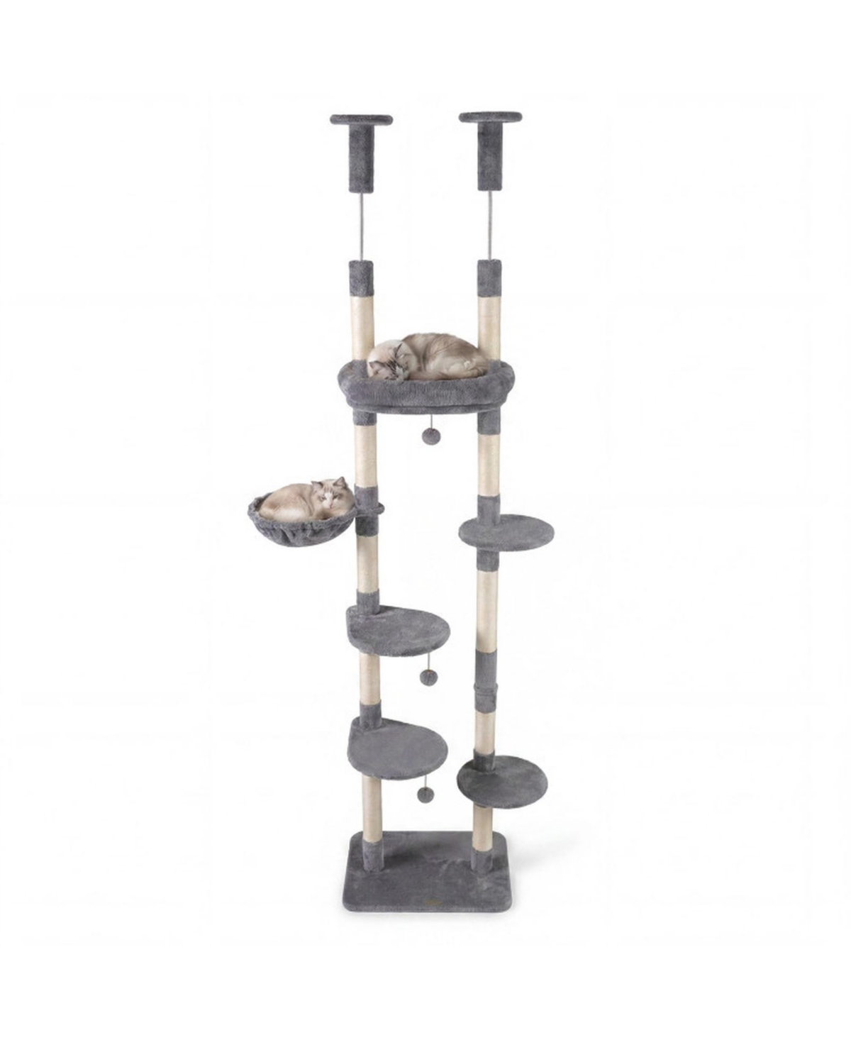 Click here for Hongge Six-Tier Floor to Ceiling Cat Tree with Rot... prices