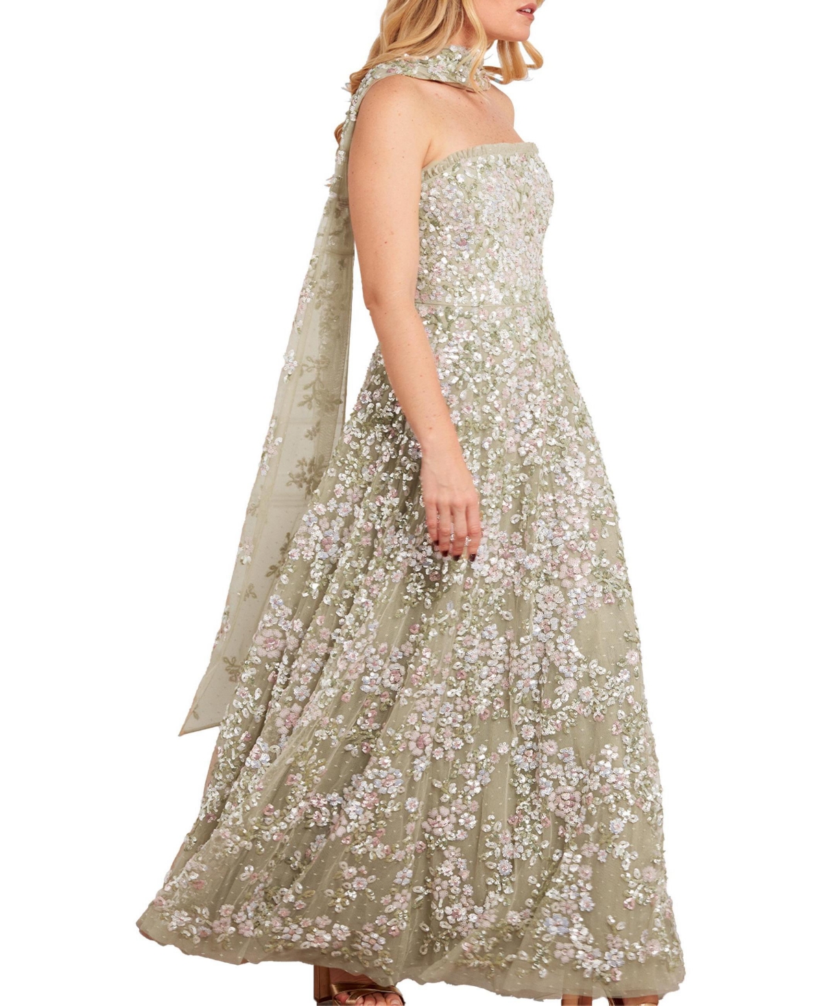 Click here for Needle & Thread Womens Dream Garland Strapless Gow... prices