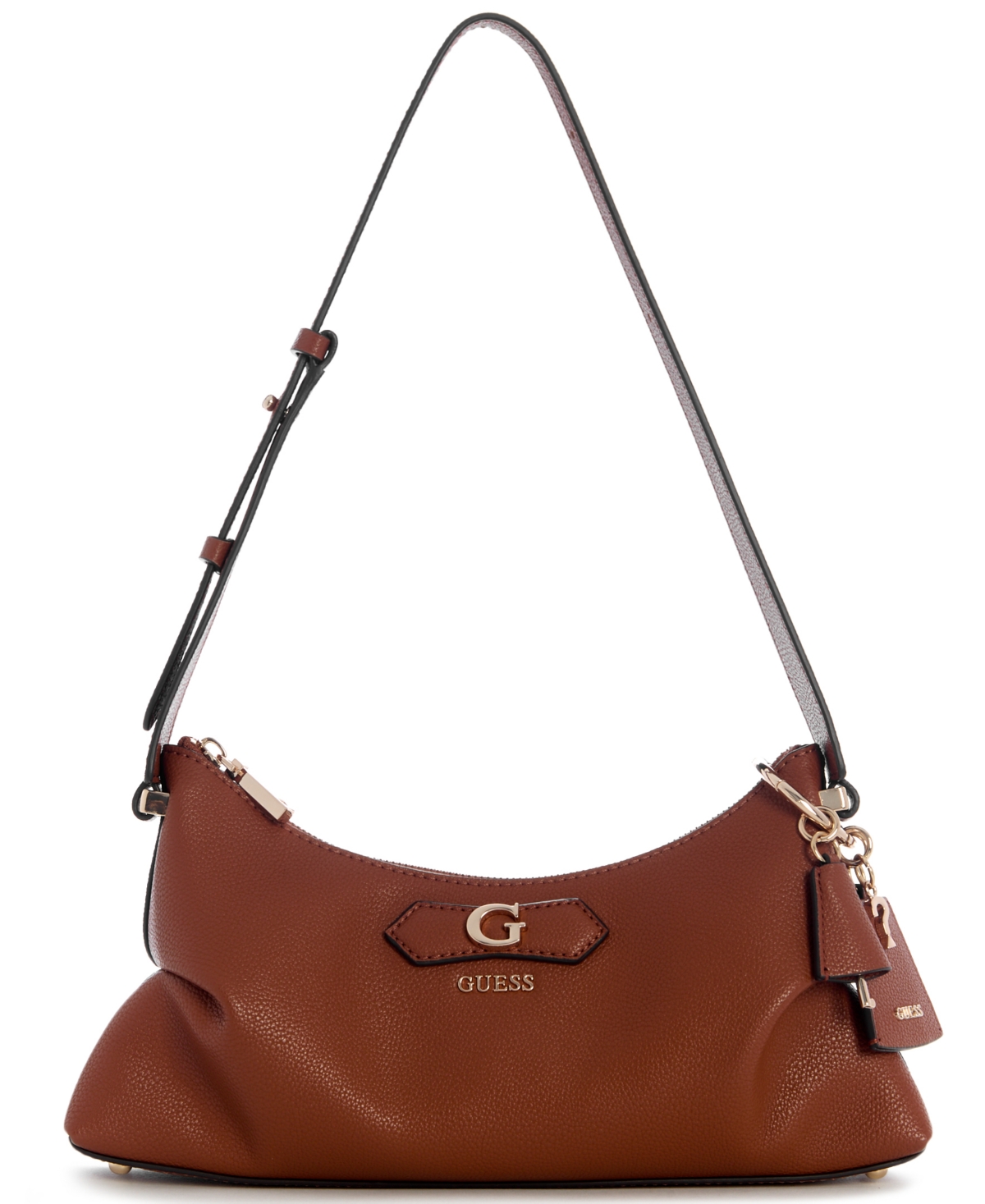 Click here for Guess Suzy Medium Shoulder Handbag - Cognac prices