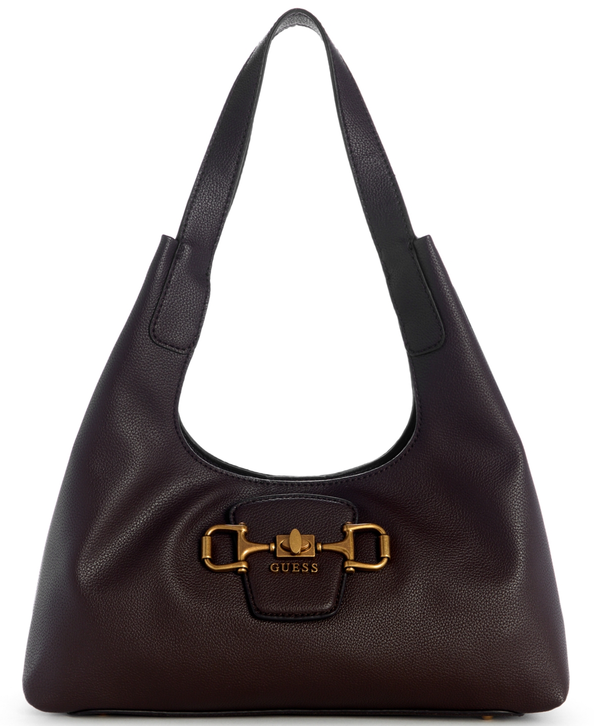 Click here for Guess Sunset Medium Hobo Handbag - Brown prices