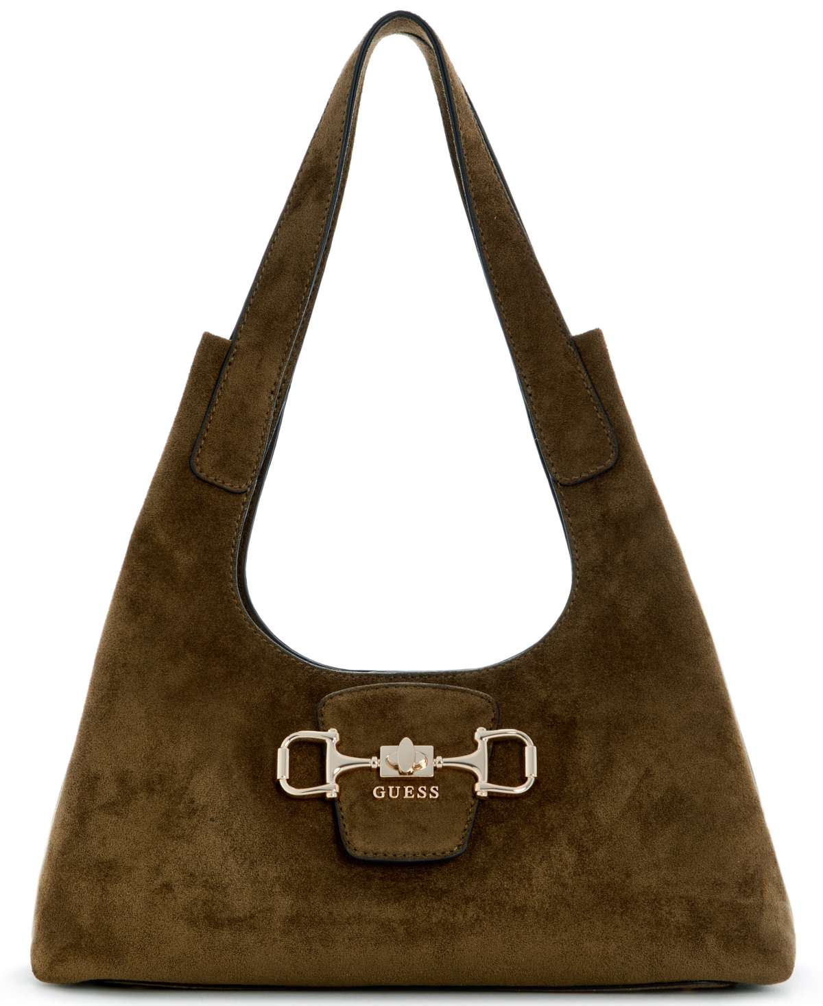 Click here for Guess Sunset Medium Hobo Handbag - Olive prices