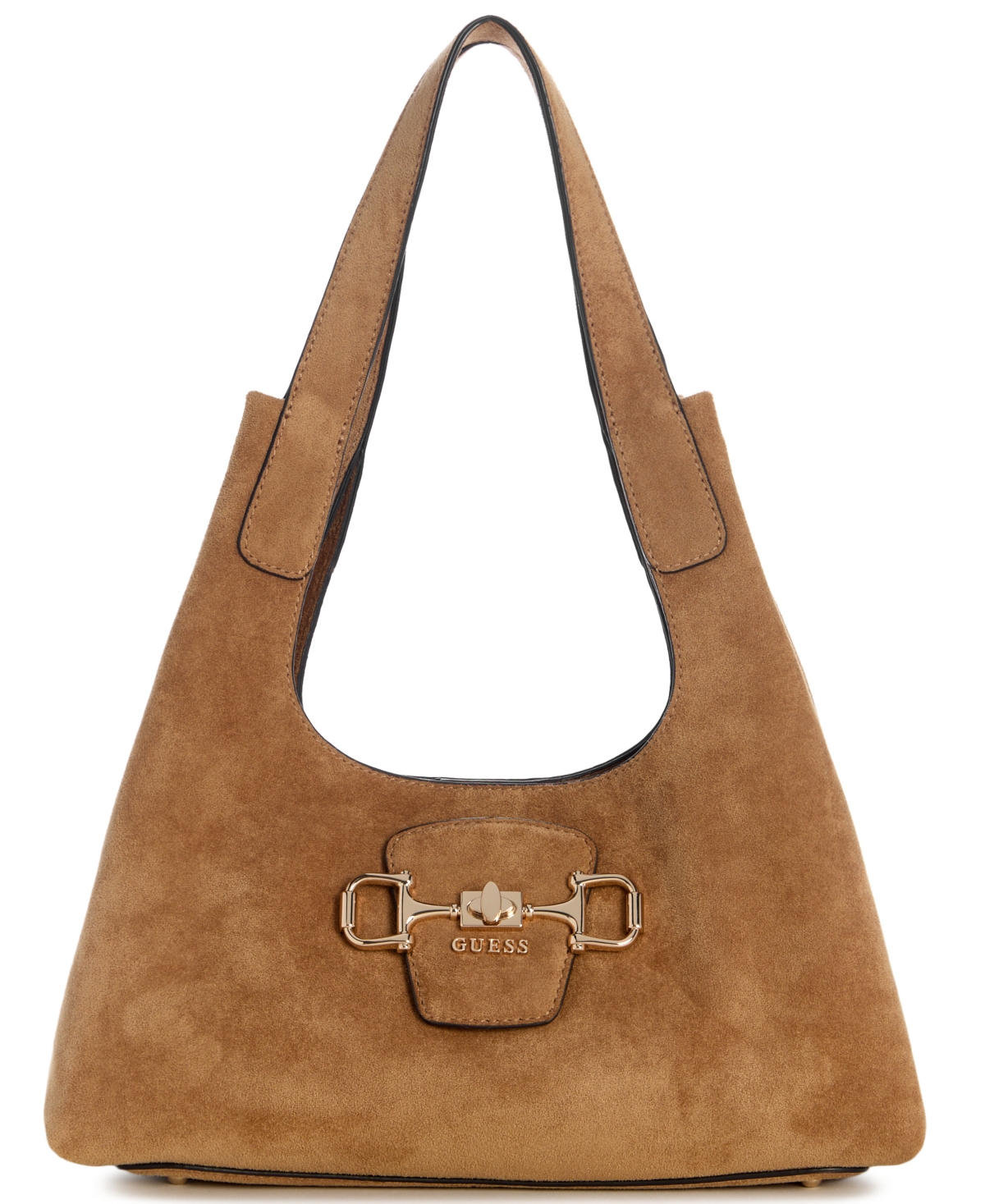 Click here for Guess Sunset Medium Hobo Handbag - Tan prices