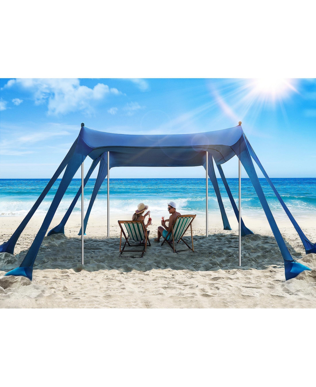 Click here for Aofar Beach Tent Sun Shade UPF50+ Pop Up Shelter 1... prices