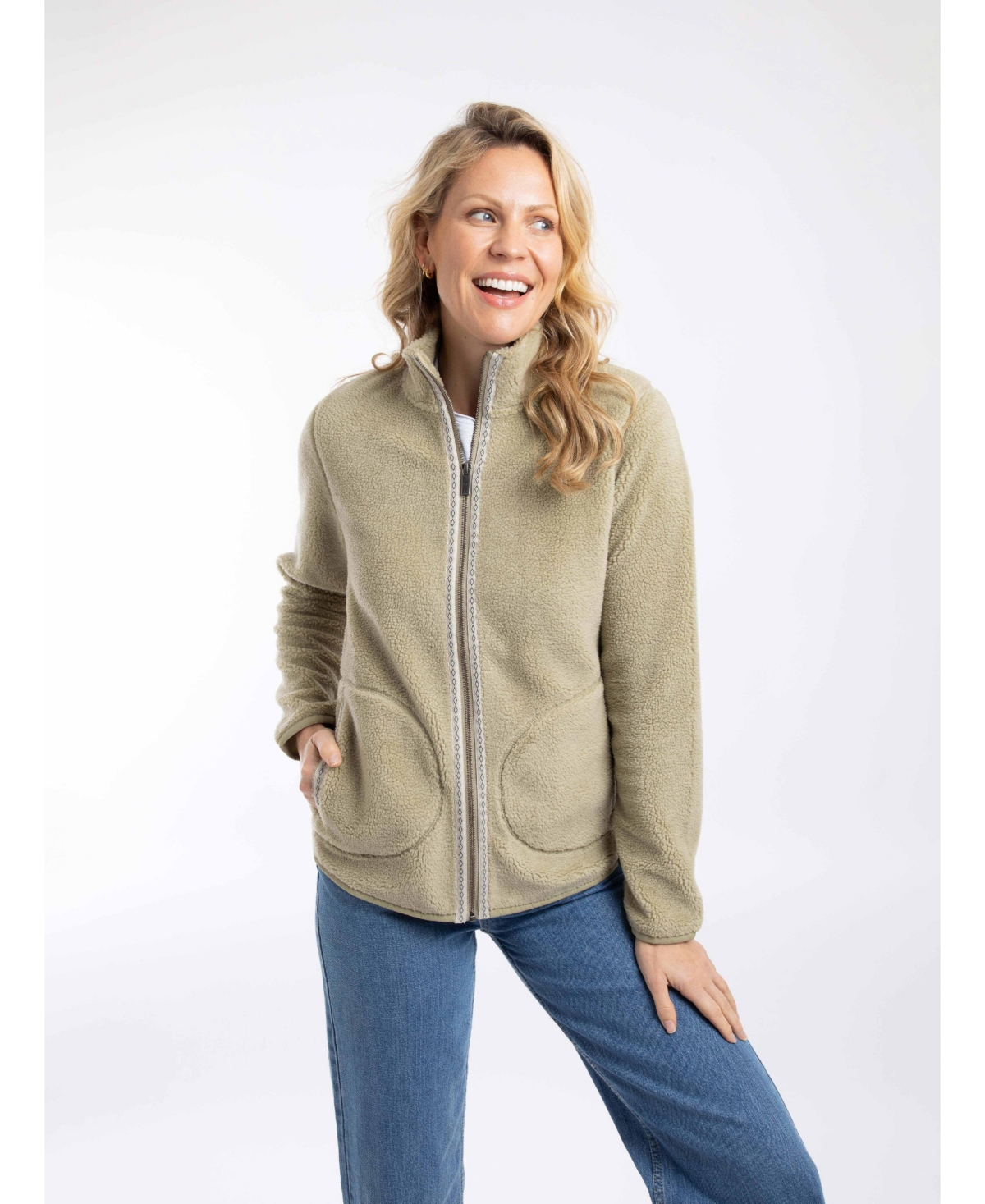 Click here for Weird Fish Womens Lucille Lightweight Full Zip Bor... prices