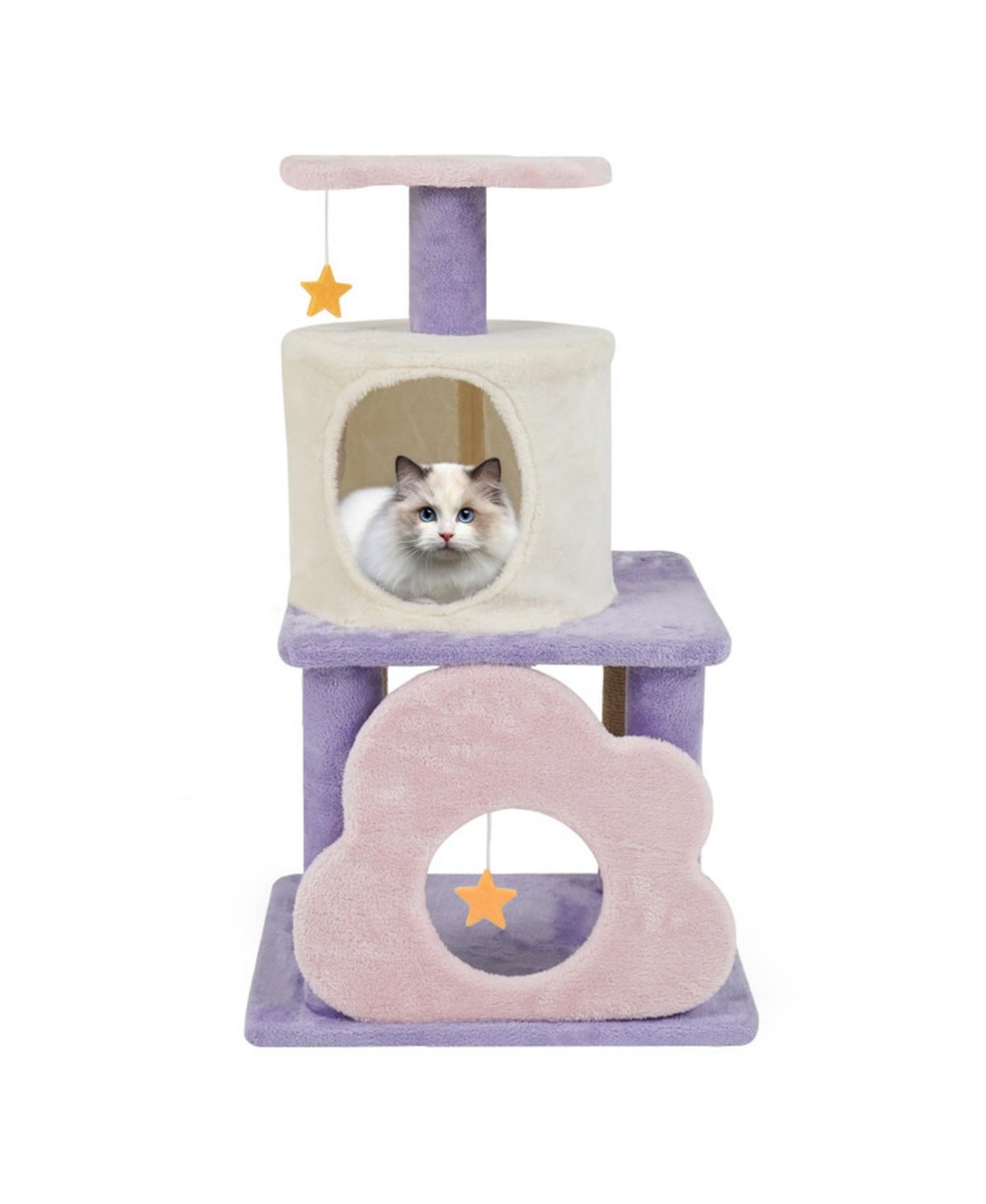 Click here for Hongge Celestial 31.5 Inch Kitten Tower with Moon-... prices