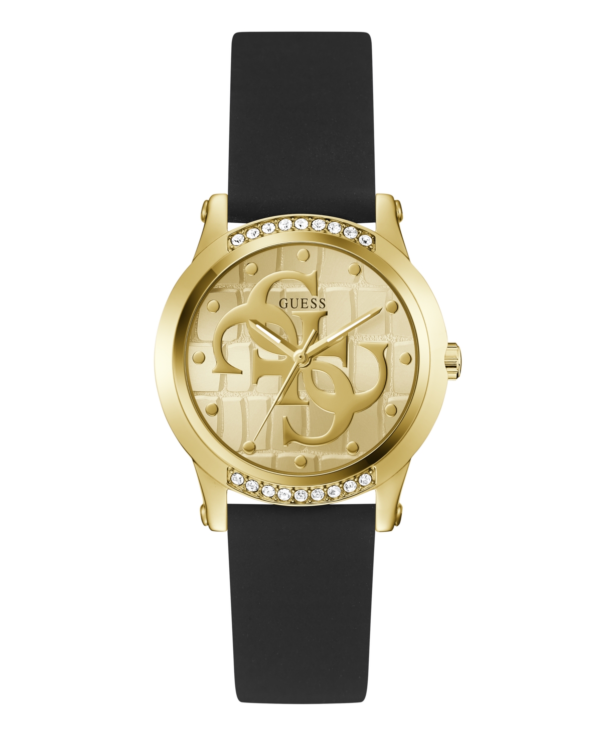 Click here for Guess Womens Quartz Black Silicone Watch 36mm - Bl... prices