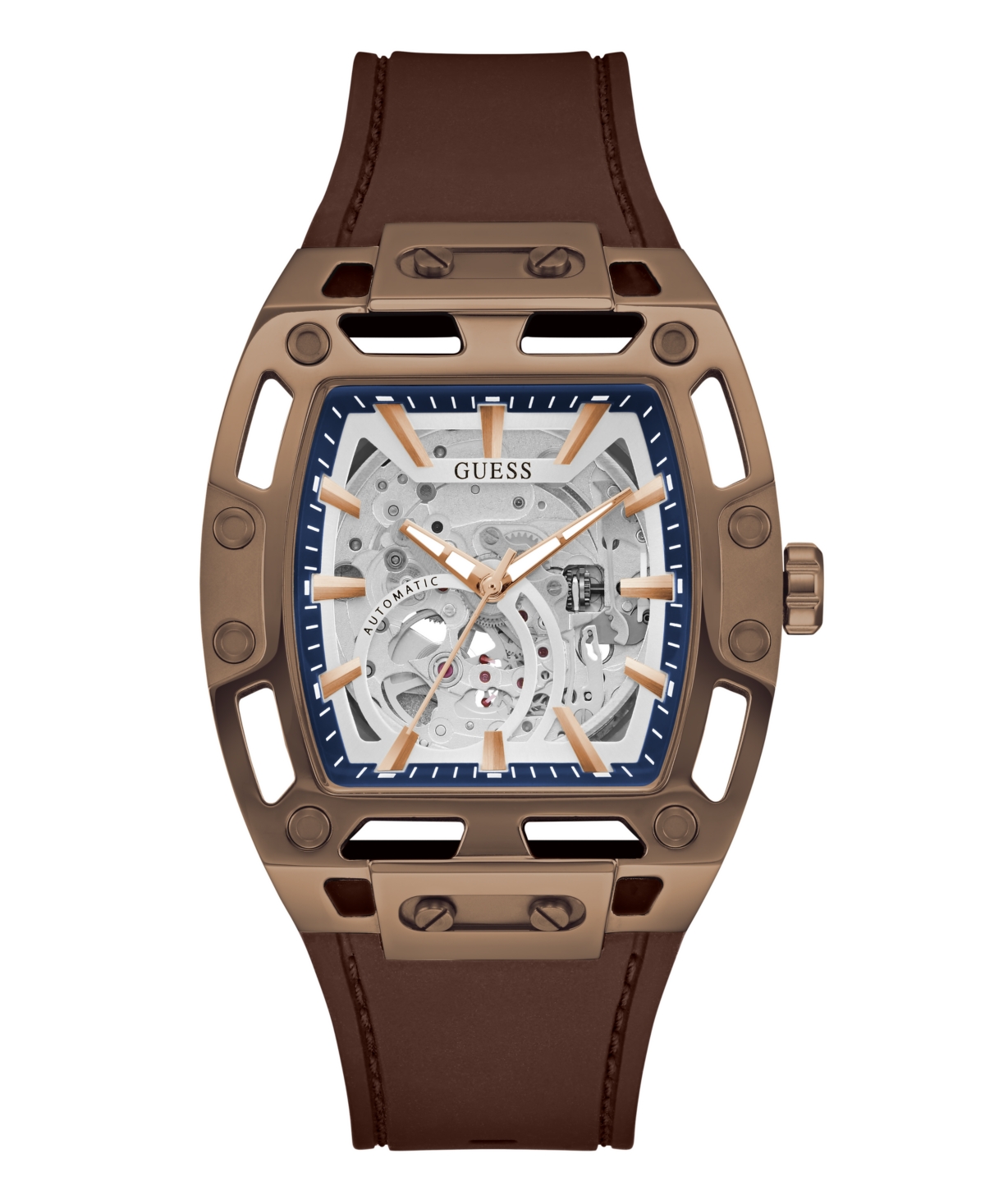 Click here for Guess Mens Quartz Brown Silicone Watch 43 mm x 42... prices