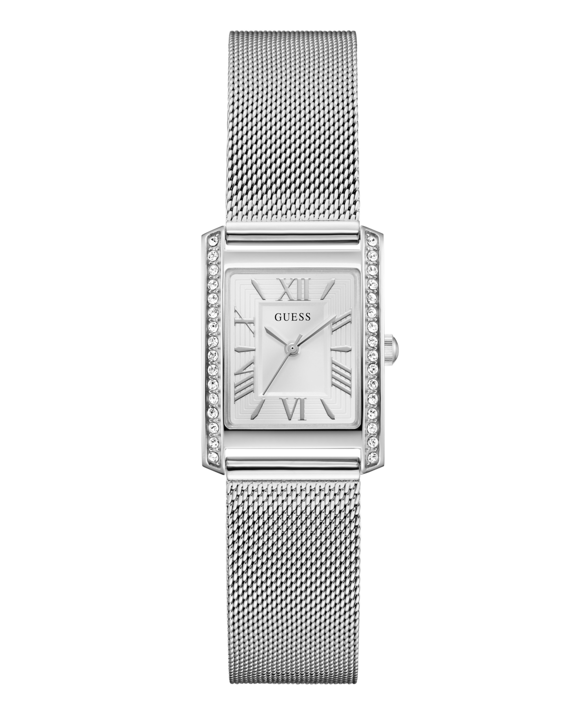 Click here for Guess Womens Quartz Silver-Tone Steel Mesh Watch 2... prices