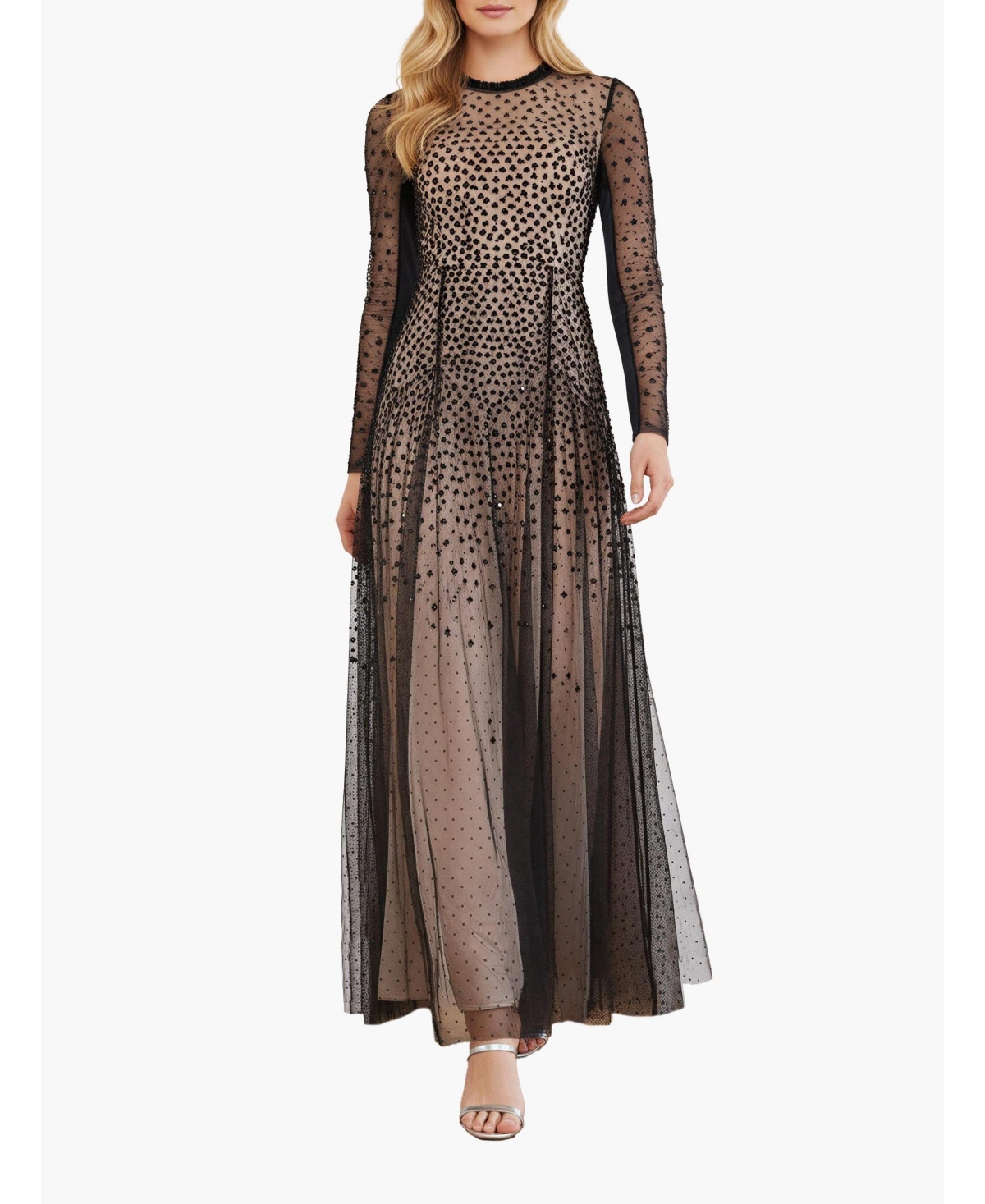 Click here for Needle & Thread Womens Sequin Cascade Round Neck G... prices