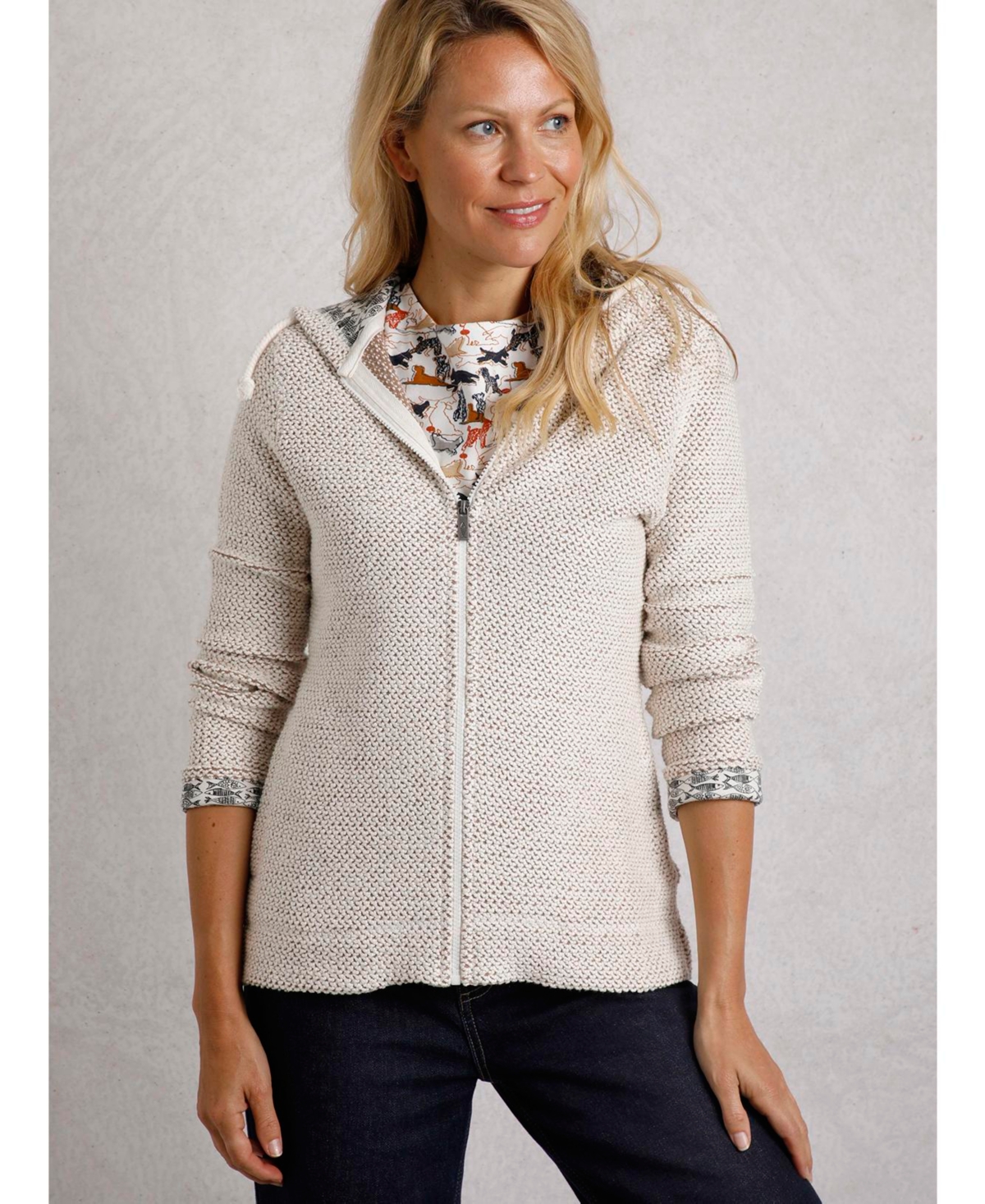 Click here for Weird Fish Womens Chicoa Full Zip Macaroni Hoodie... prices